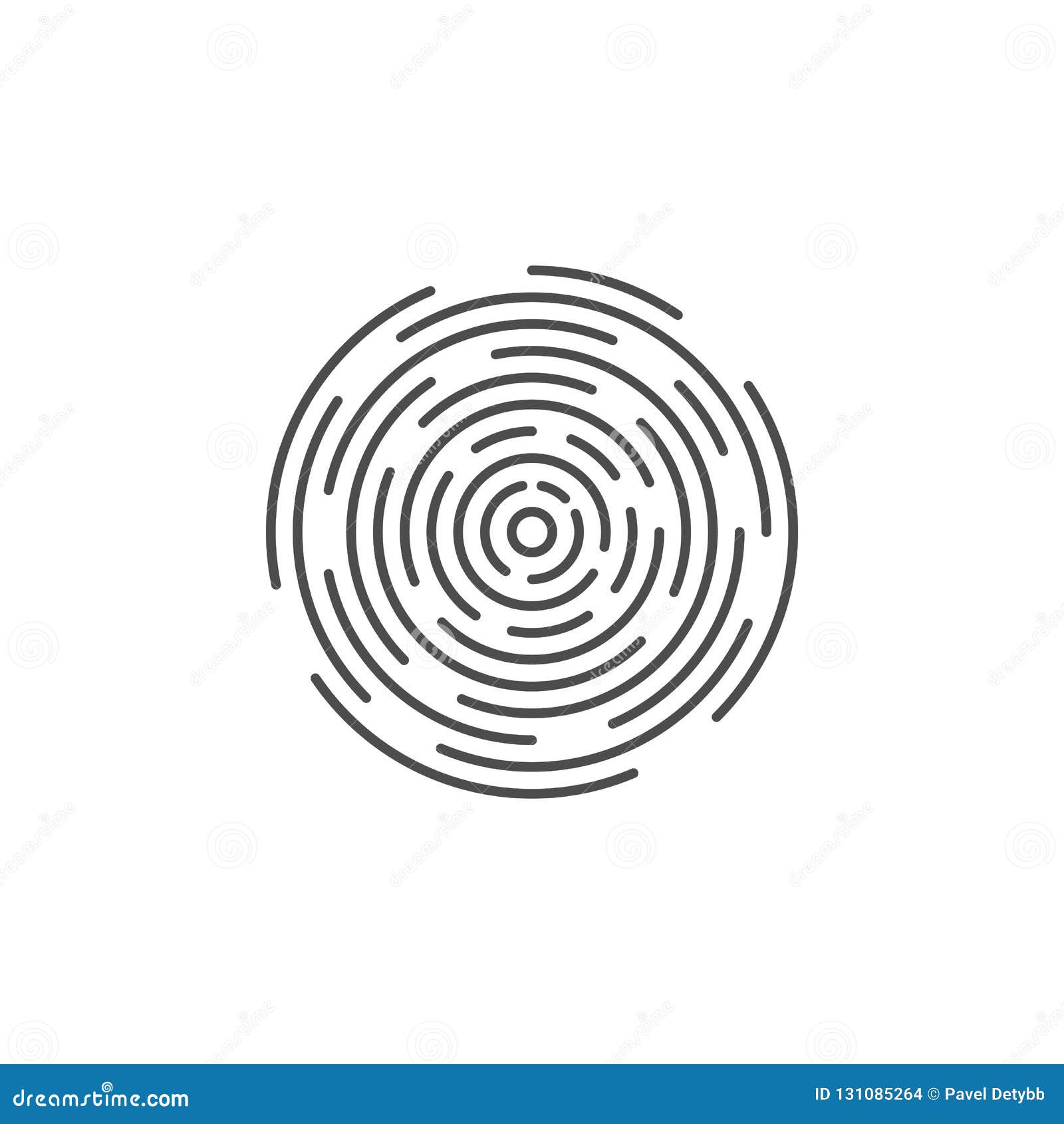 Identification Symbol. Fingerprint Icon. Vector Illustrations. Flat ... Identification Symbol. Fingerprint Icon. Vector Illustrations. Flat ...