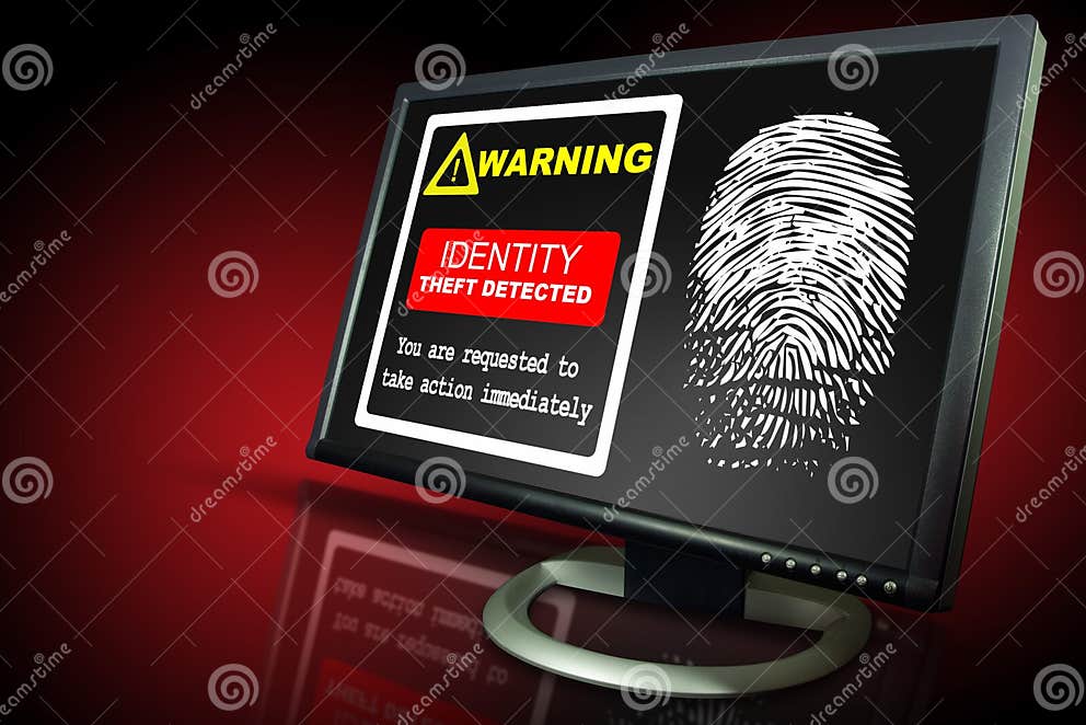 Identification theft alert stock photo. Image of backup - 4271770