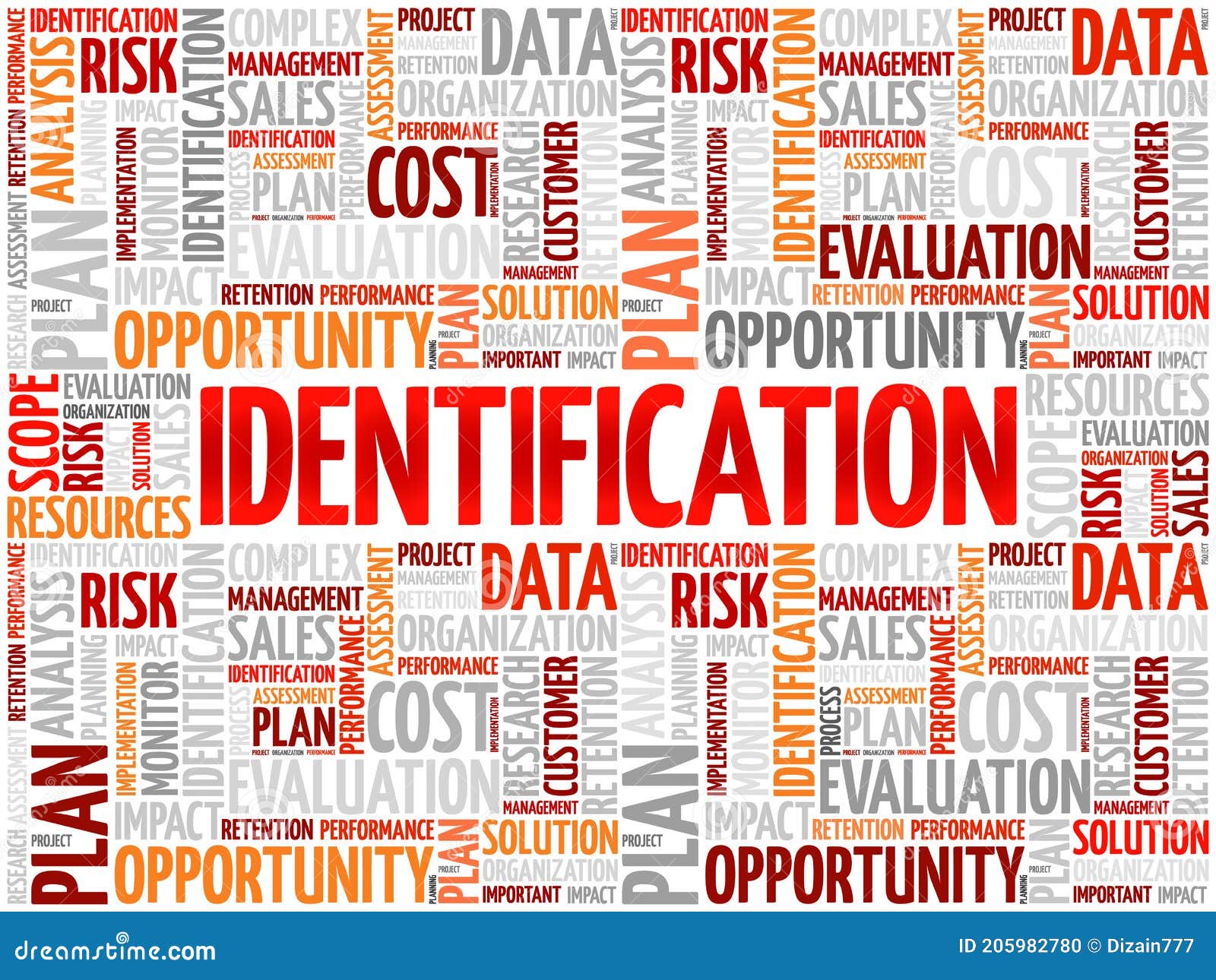 Identification Word Cloud Collage Stock Photography | CartoonDealer.com ...
