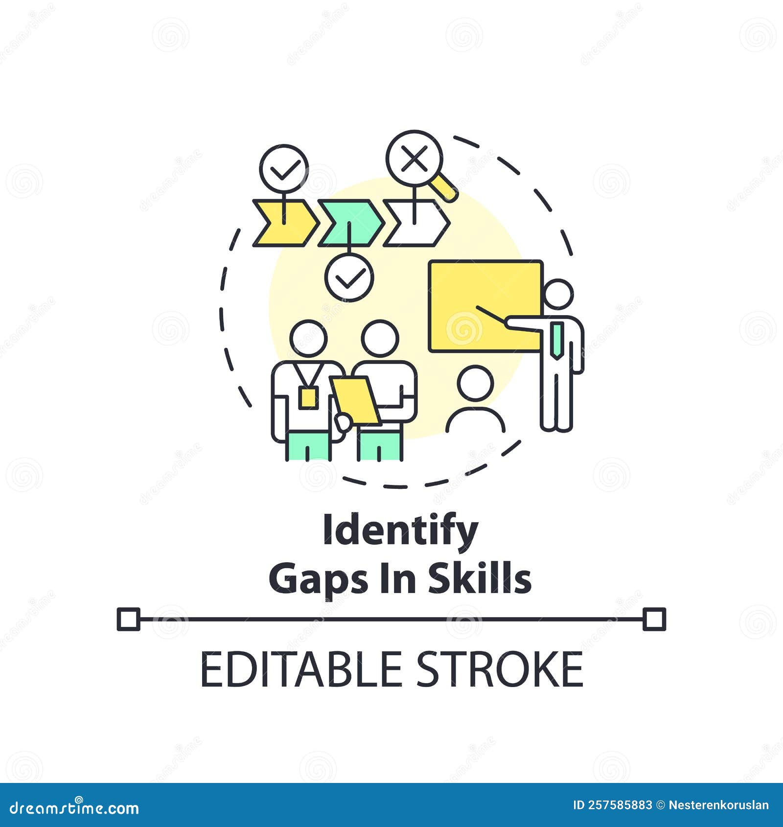 Identify Gaps in Skills Concept Icon Stock Vector - Illustration of ... Identify Gaps in Skills Concept Icon Stock Vector - Illustration of ...