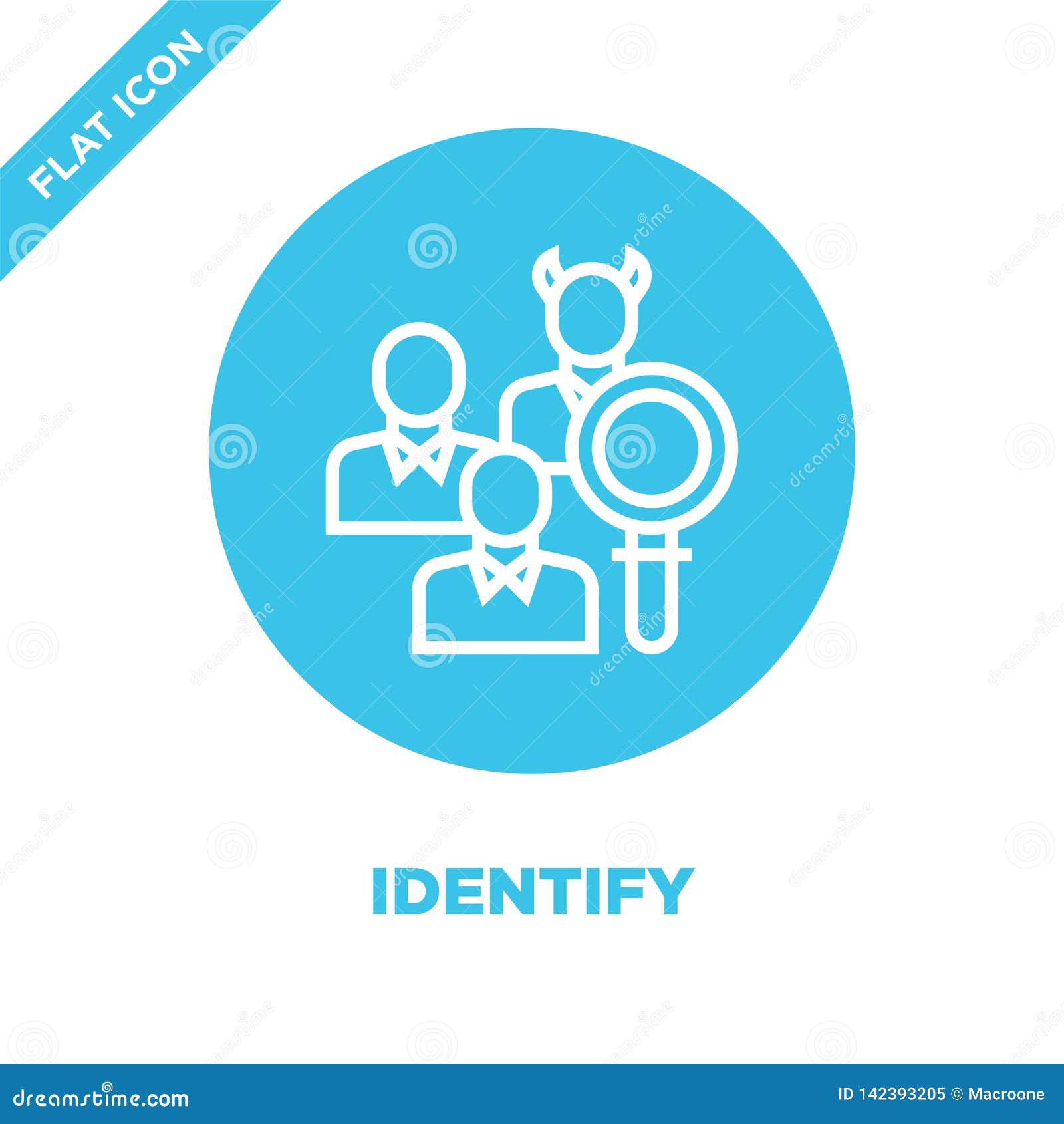 Identify Icon Vector From Risk Management Collection. Thin Line ...