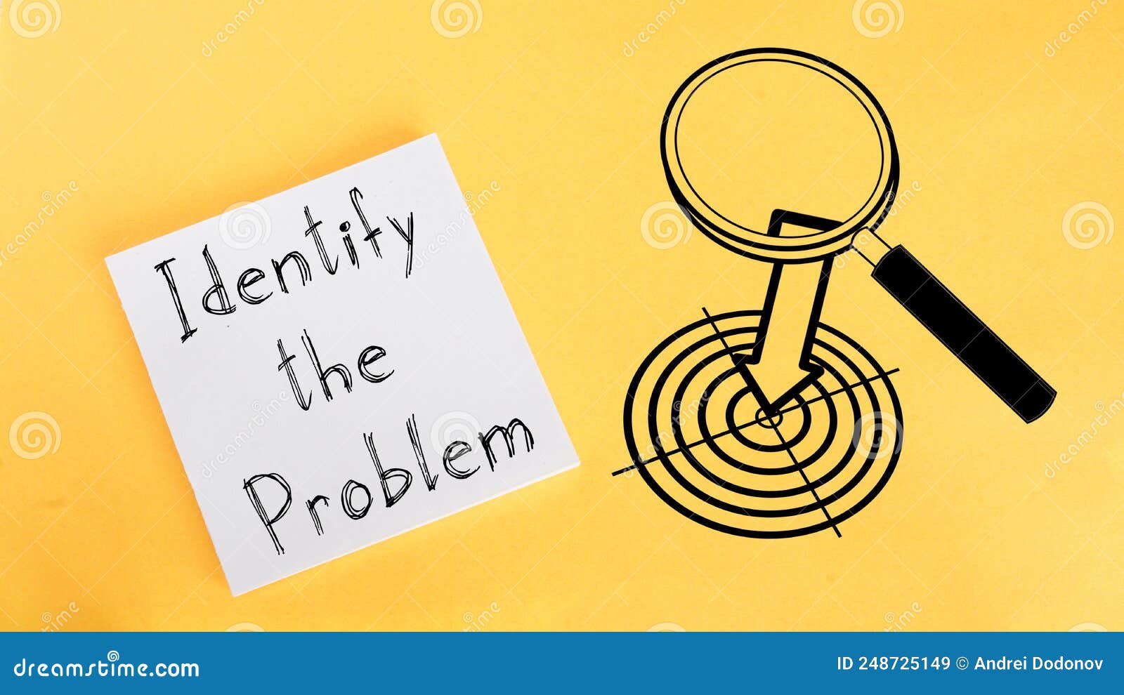 Identify the Problem is Shown Using the Text Stock Image - Image of ...
