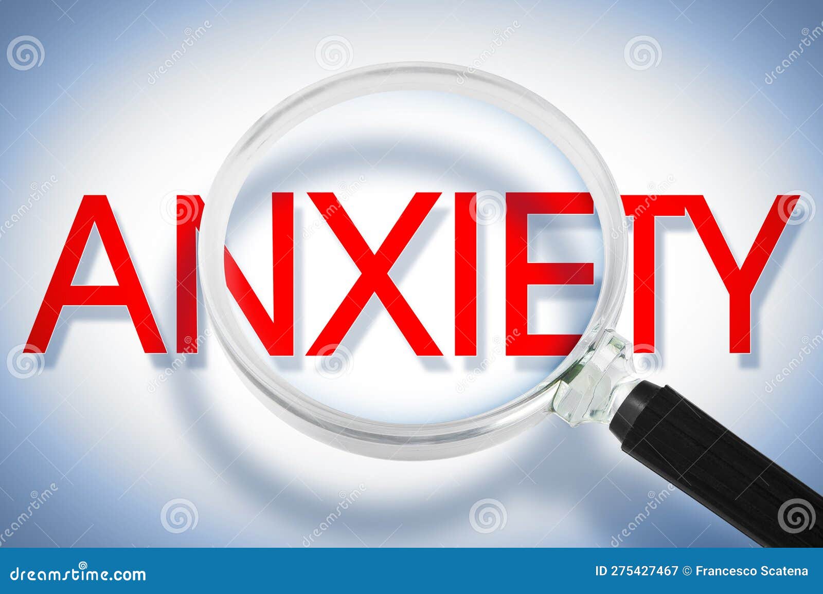 Identify and Recognize the Symptoms of Anxiety - Concept with Text ...