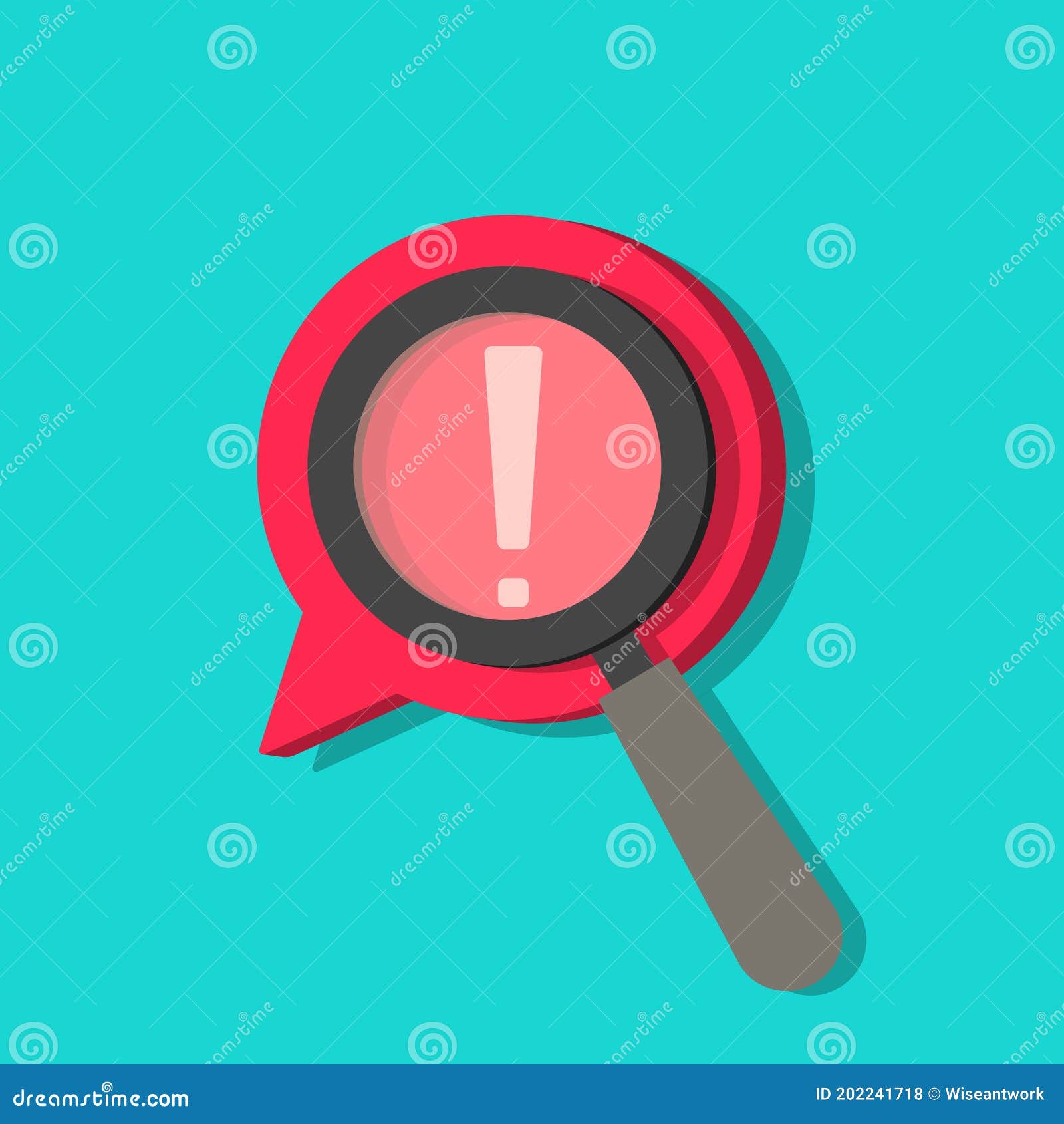 Identify Risk Icon. Icon of Censored. Search with Magnifier in Comment ...