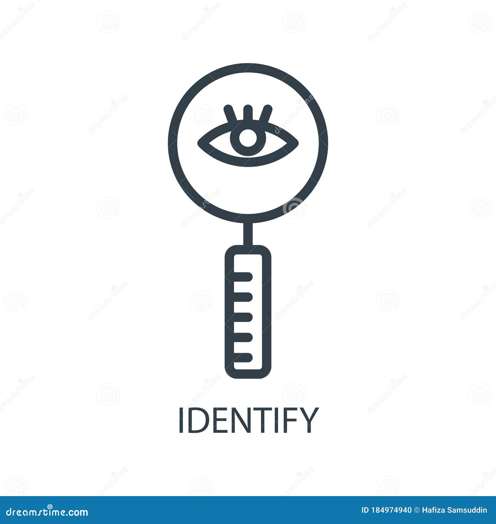 Identify. Vector Illustration Decorative Design Stock Illustration ...