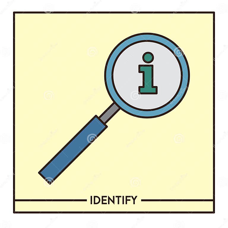 Identify. Vector Illustration Decorative Design Stock Illustration ...