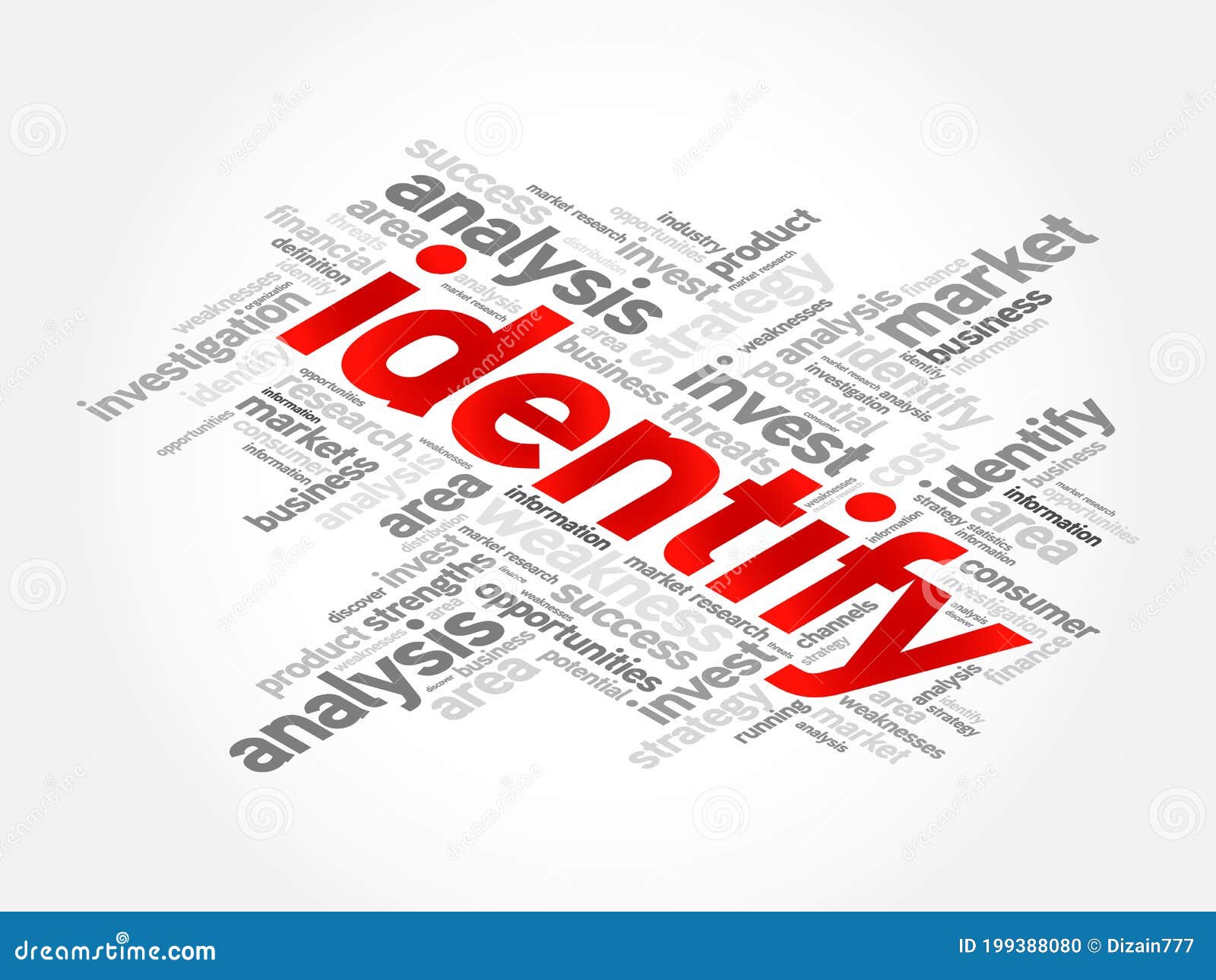 Identify Word Arrow Target Diagnose Pinpoint Define Location Stock ...