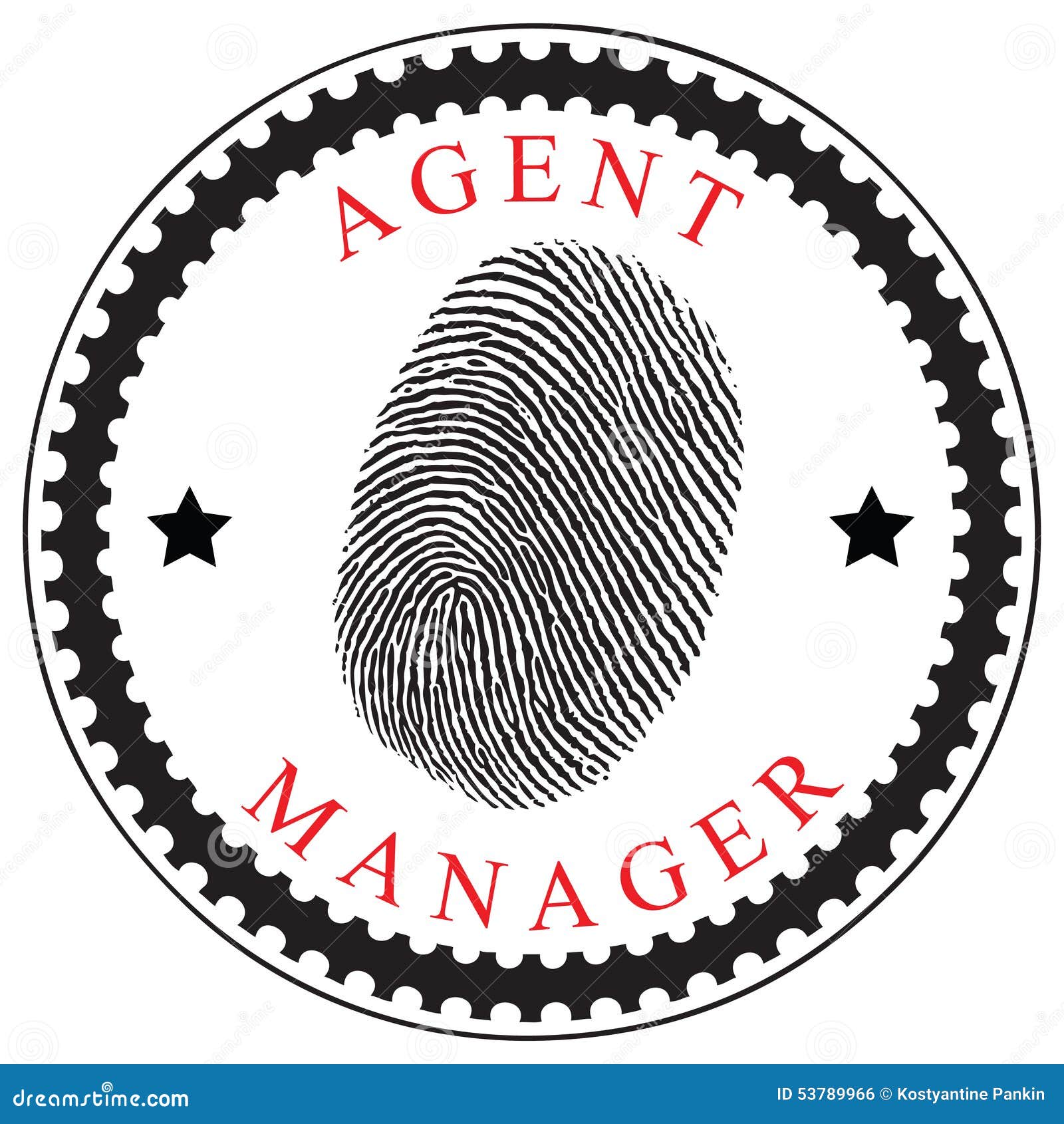 Identifying an Agent or Manager Stock Vector - Illustration of vector ...