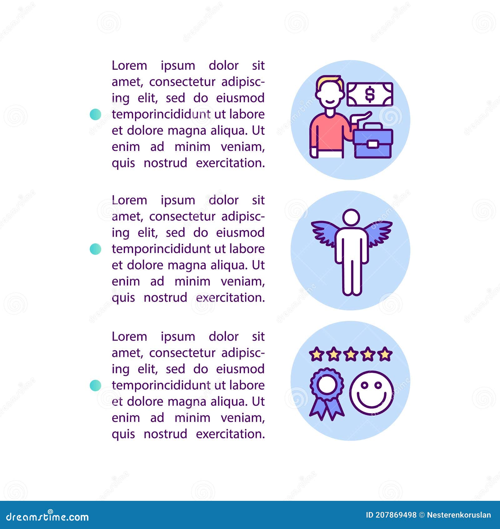 Identifying Business Impact Concept Icon with Text Stock Illustration ...