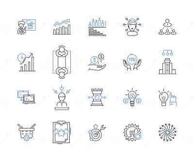 Identifying and Categorizing Line Icons Collection. Sorting, Labeling, Cataloging, Grouping ...