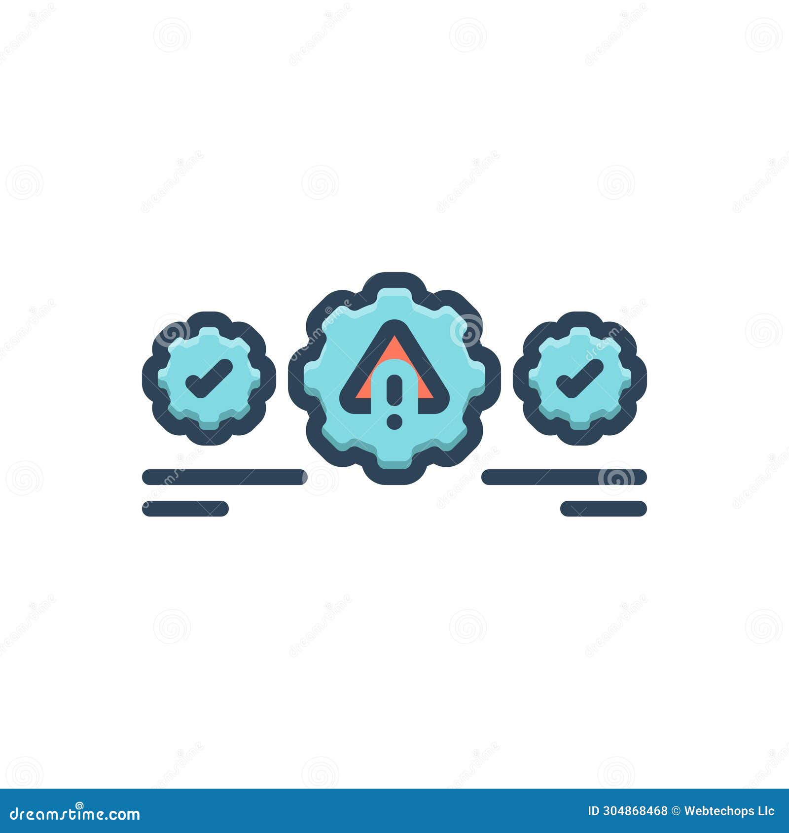 Color Illustration Icon For Identifying Errors, Identifying And Defect ...