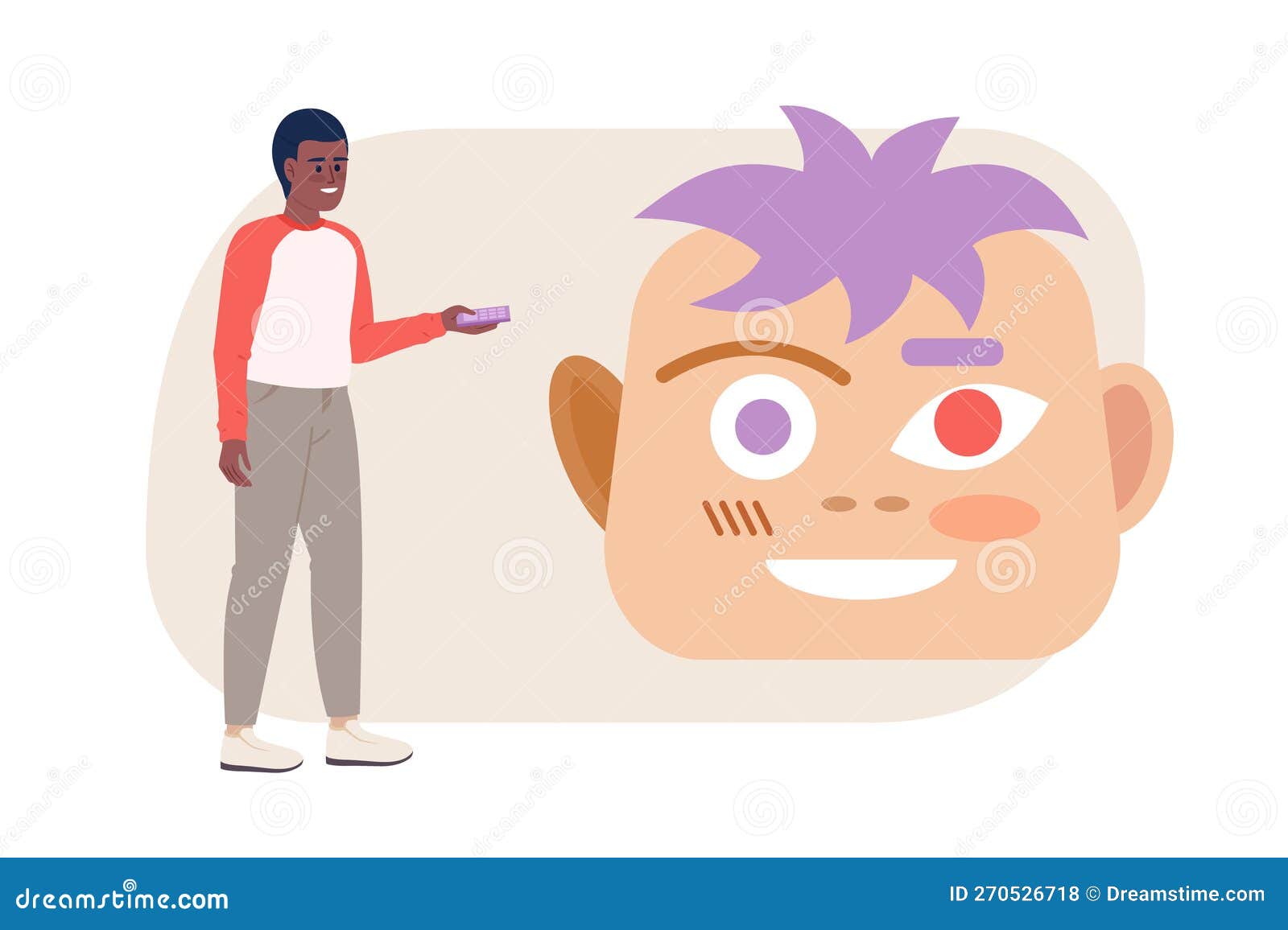 Identifying Ideal Customer Flat Concept Vector Spot Illustration Stock ...