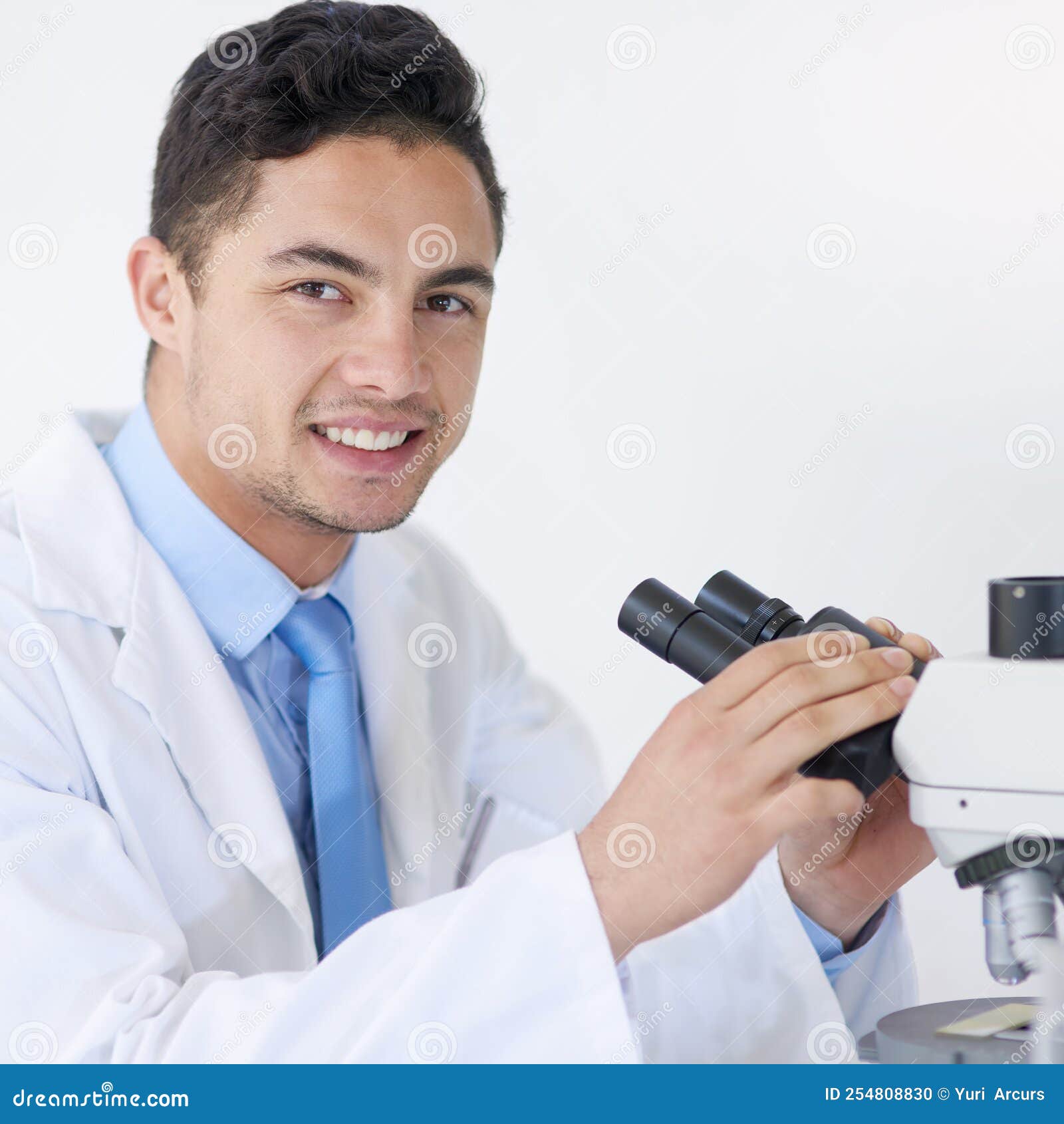 Identifying Microorganisms that are Causing Infection. Cropped Portrait ...