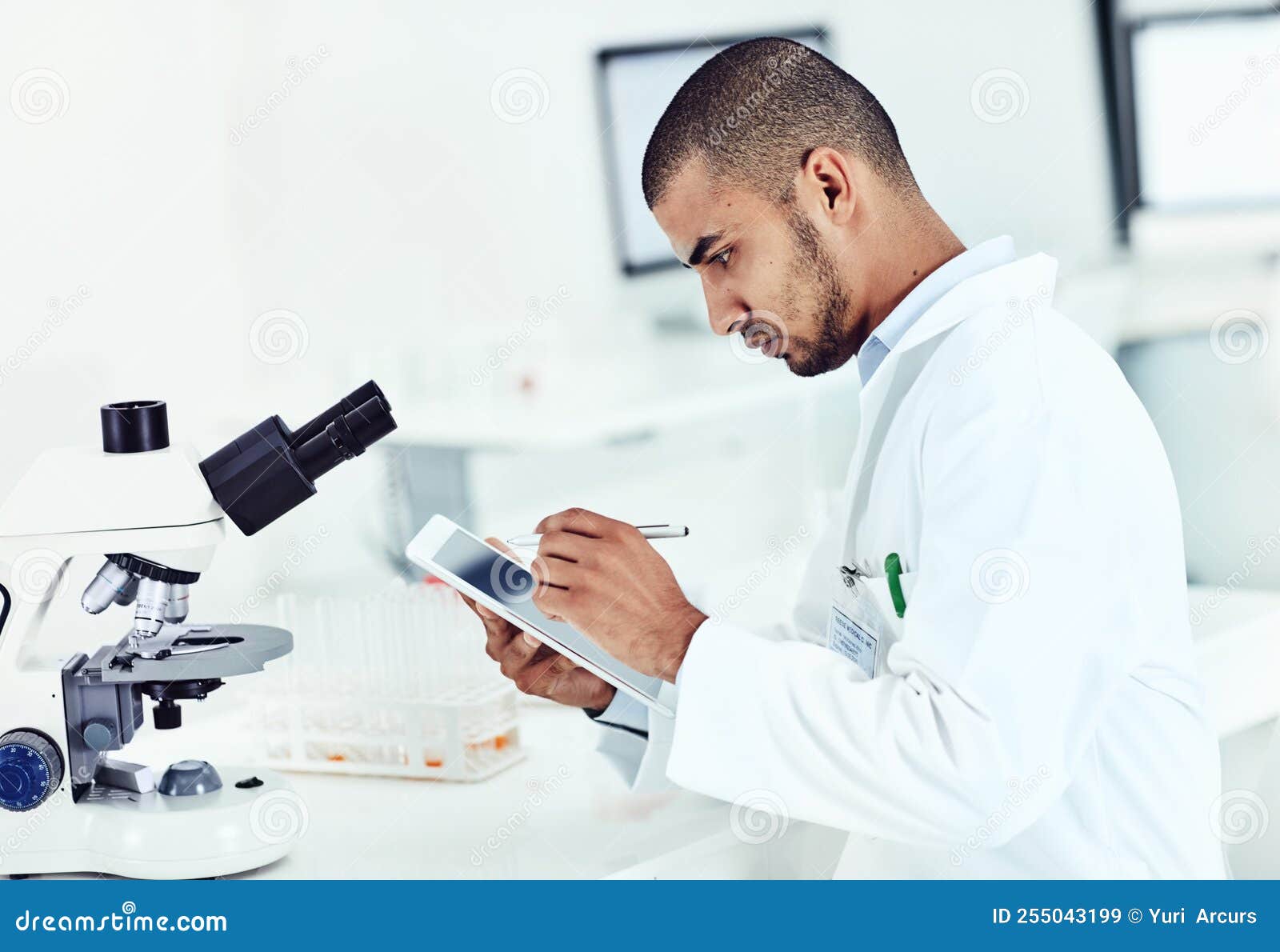 Identifying Microorganisms Thats Causing the Infection. a Scientist ...