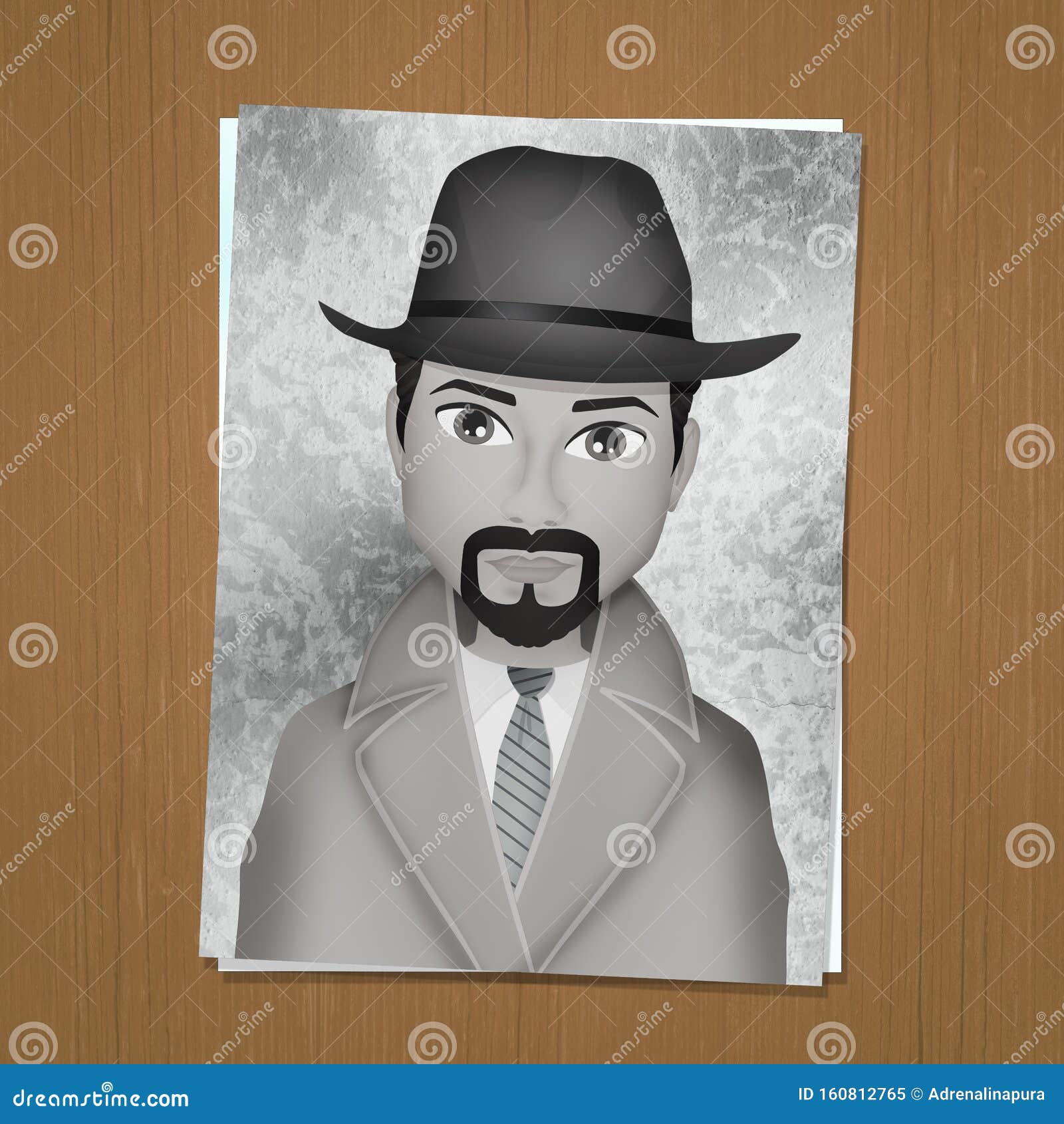 Identikit drawing of man stock illustration. Illustration of drawing ...