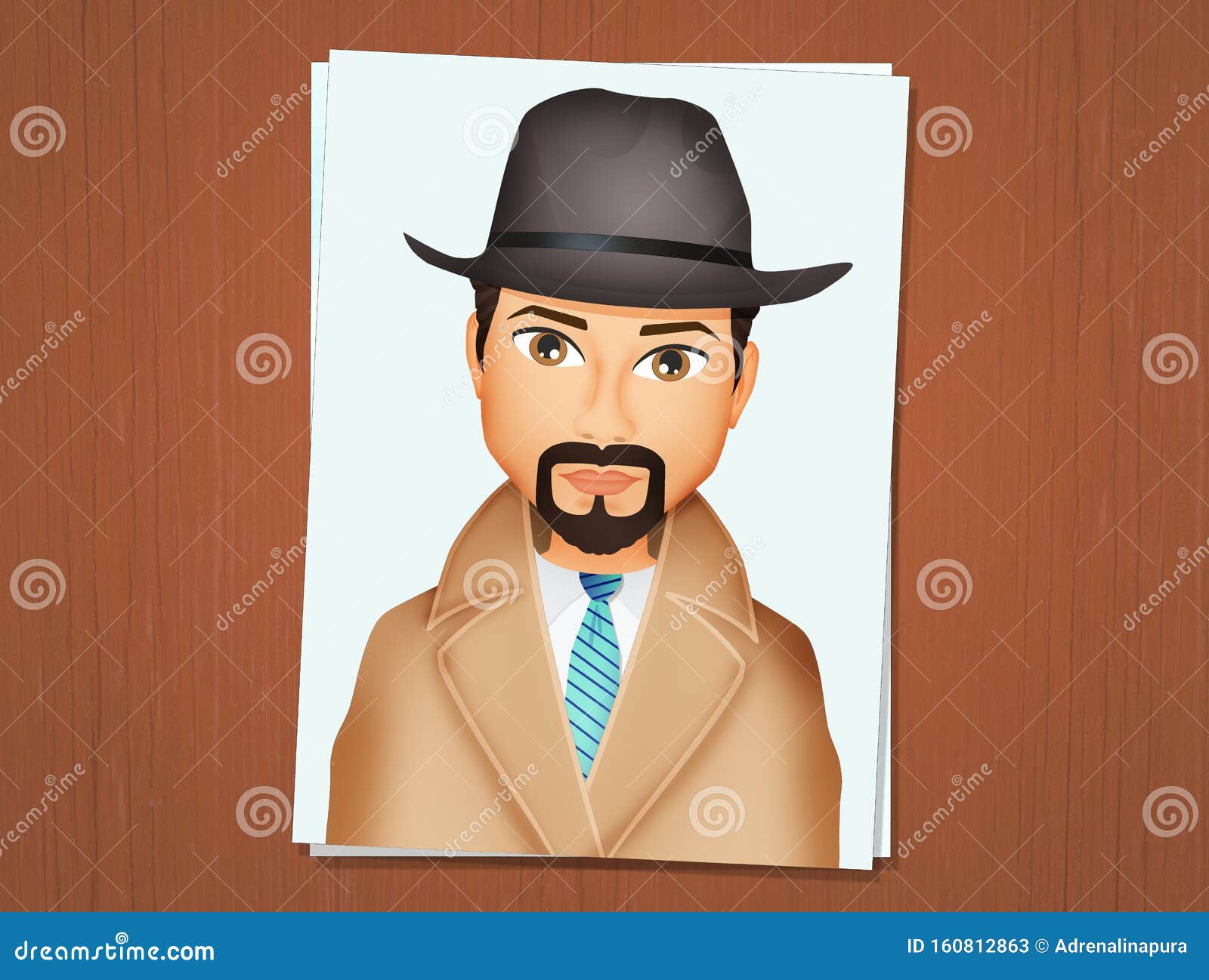 Identikit drawing of man stock illustration. Illustration of face ...