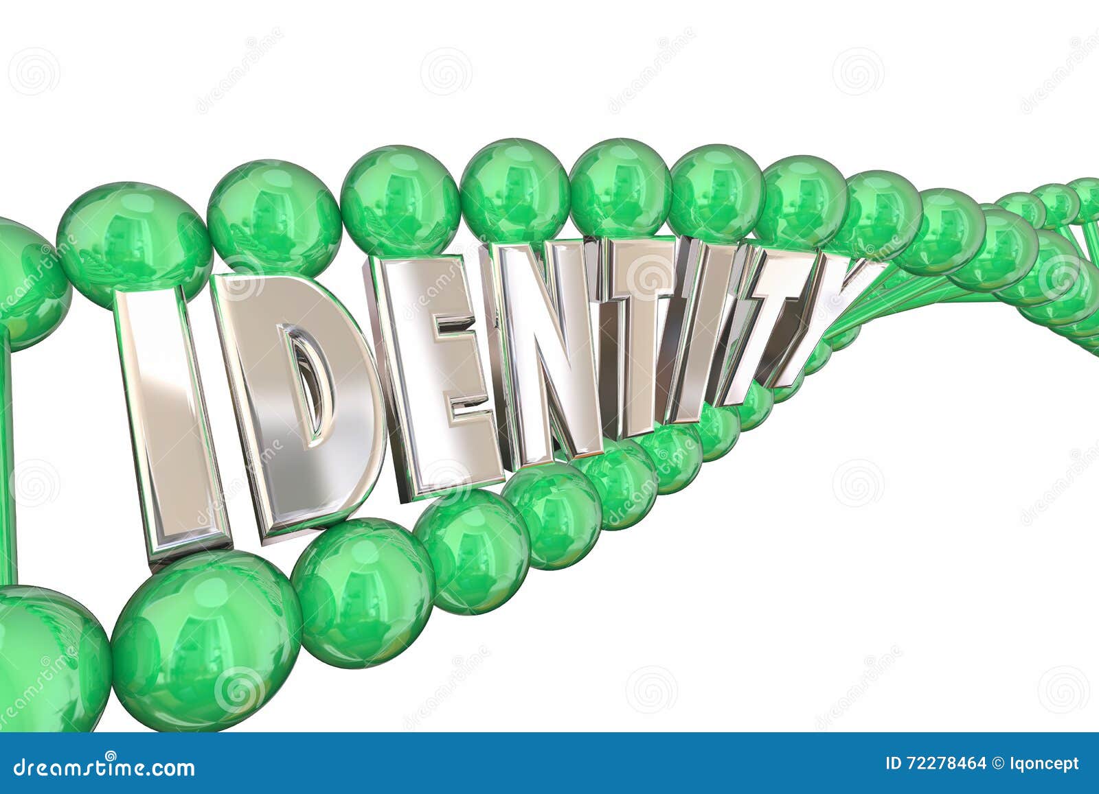 Identity DNA Word Self Internal Heredity Stock Illustration ...