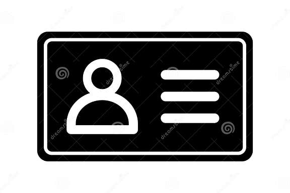 Identity document icon stock vector. Illustration of document - 304277352