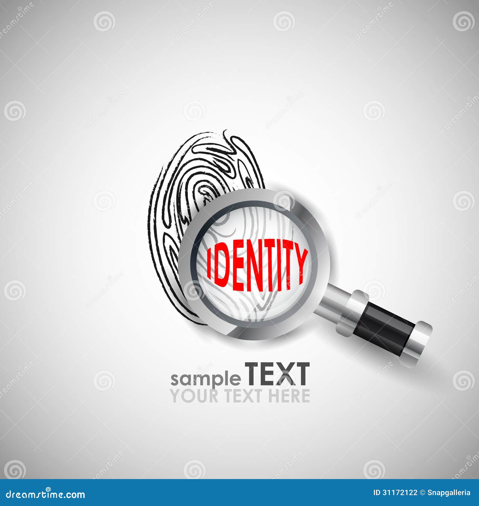 Identity stock vector. Illustration of investigate, identity - 31172122