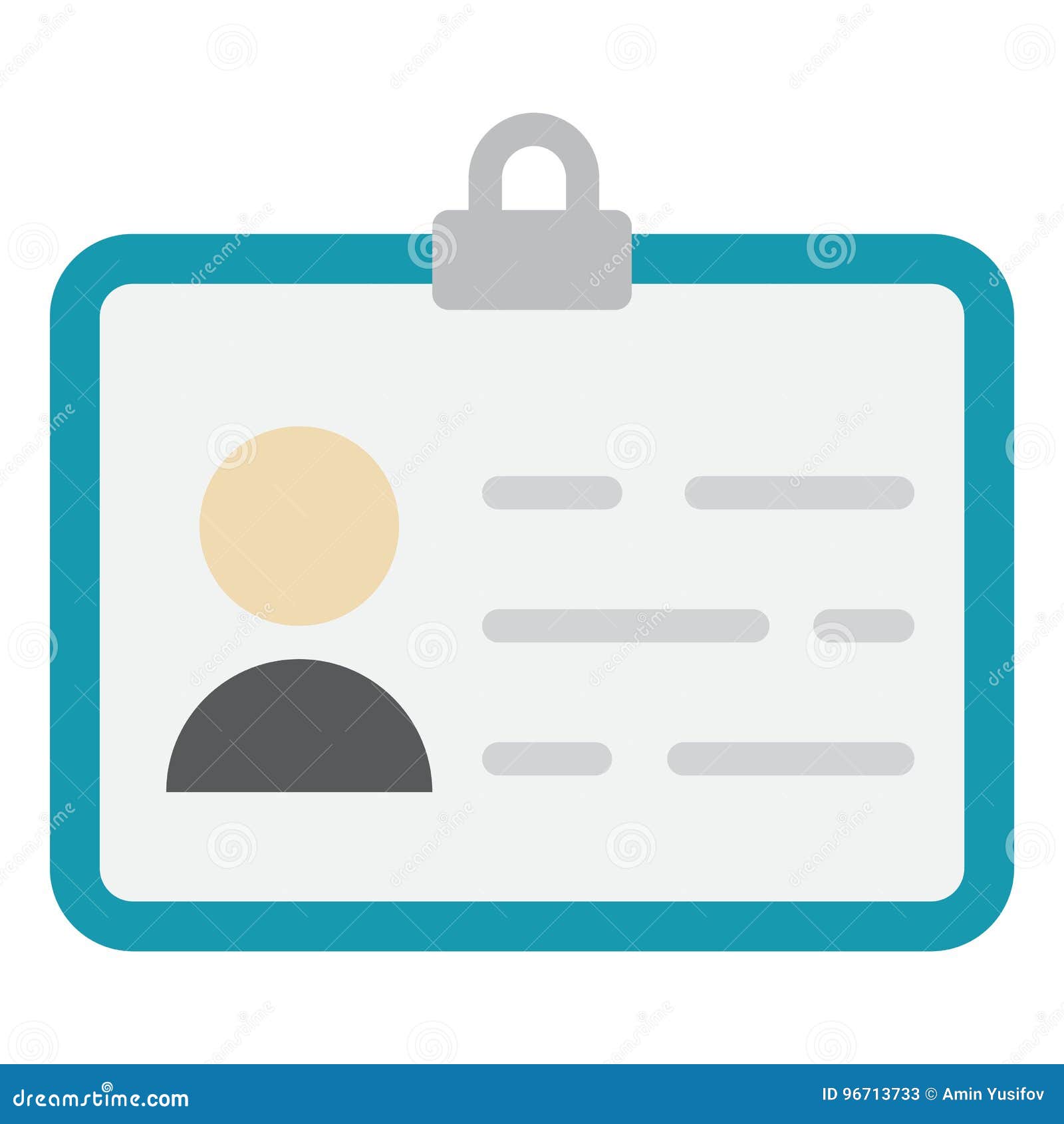 Identity Flat Icon, Id and Identification Stock Vector - Illustration ...