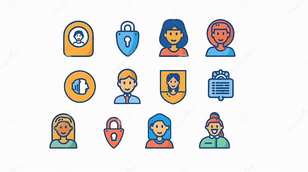 Identity Icon Set for Professional Use - Unique and Versatile Icons ...