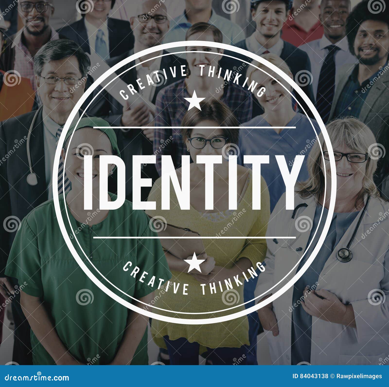 Identity ID Character Individuality Concept Stock Photo - Image of ...
