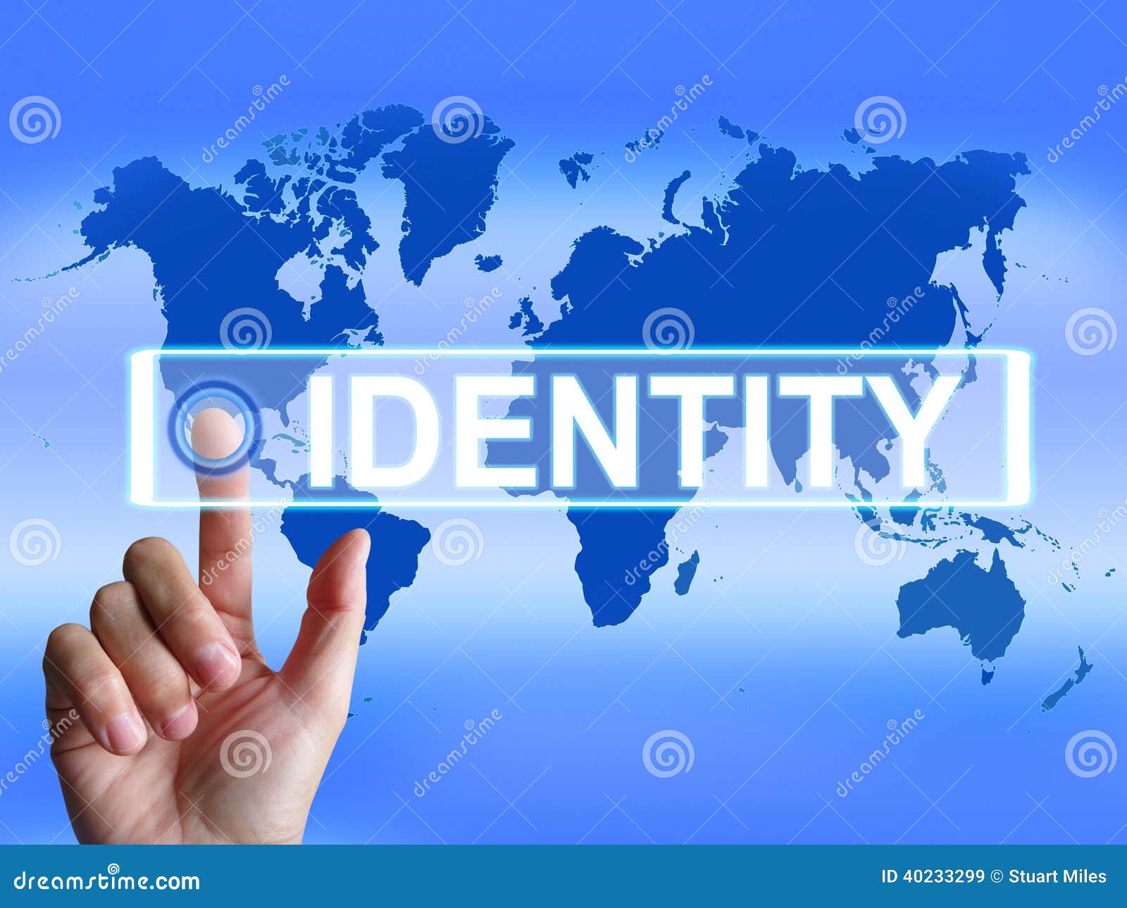Identity Map Represents Worldwide or Stock Illustration - Illustration ...