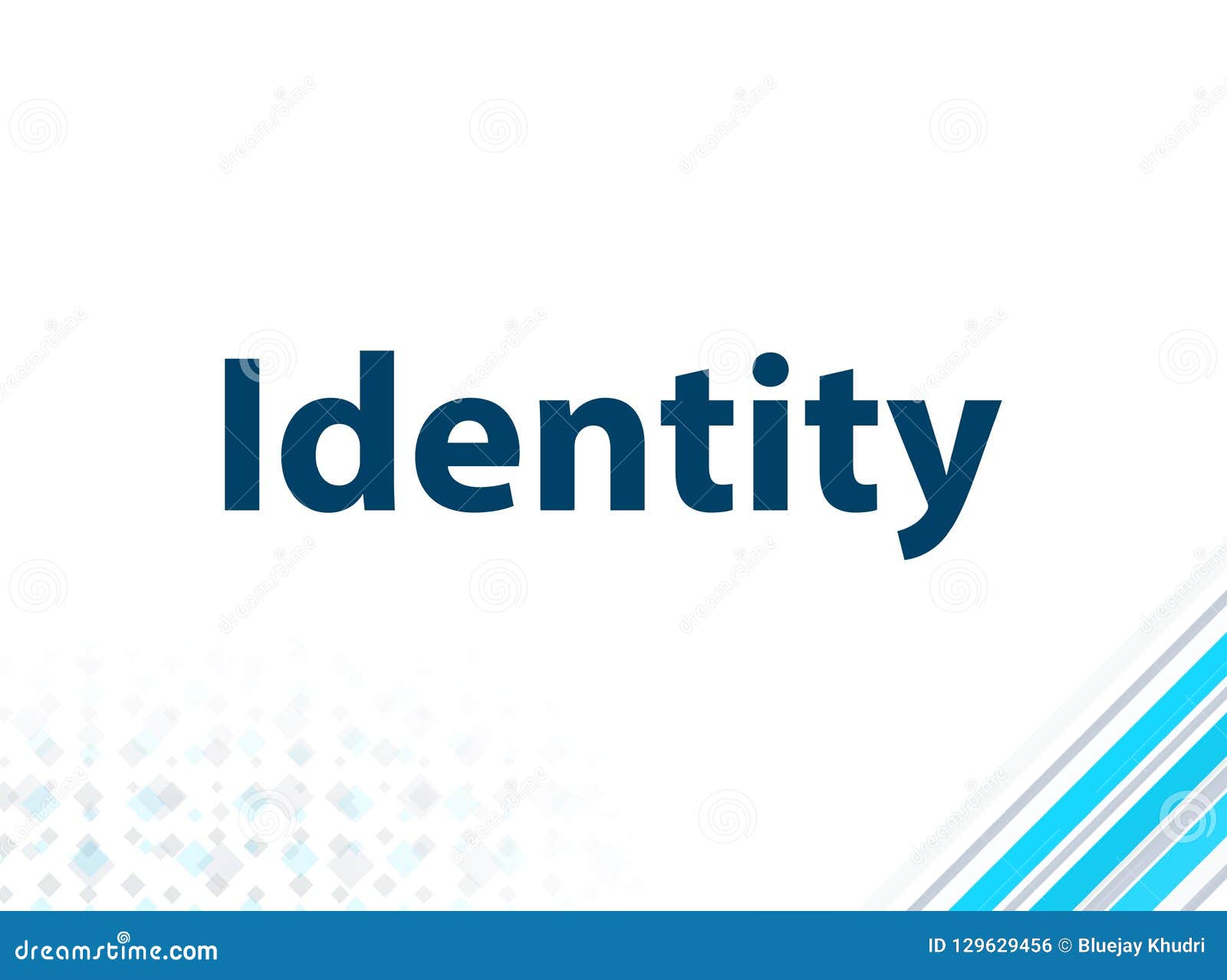 Identity Modern Flat Design Blue Abstract Background Stock Illustration ...