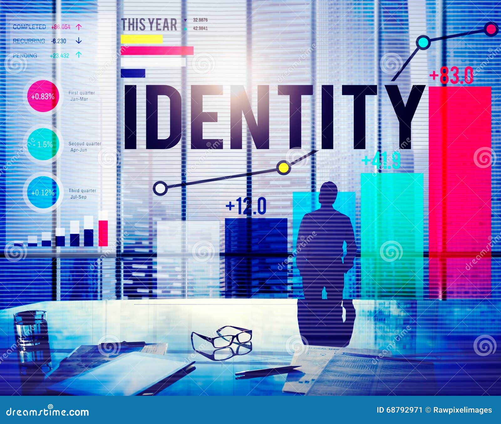 Job Identity Name Tag, Badge And Lanyard. Staff Identity Card Stock ...