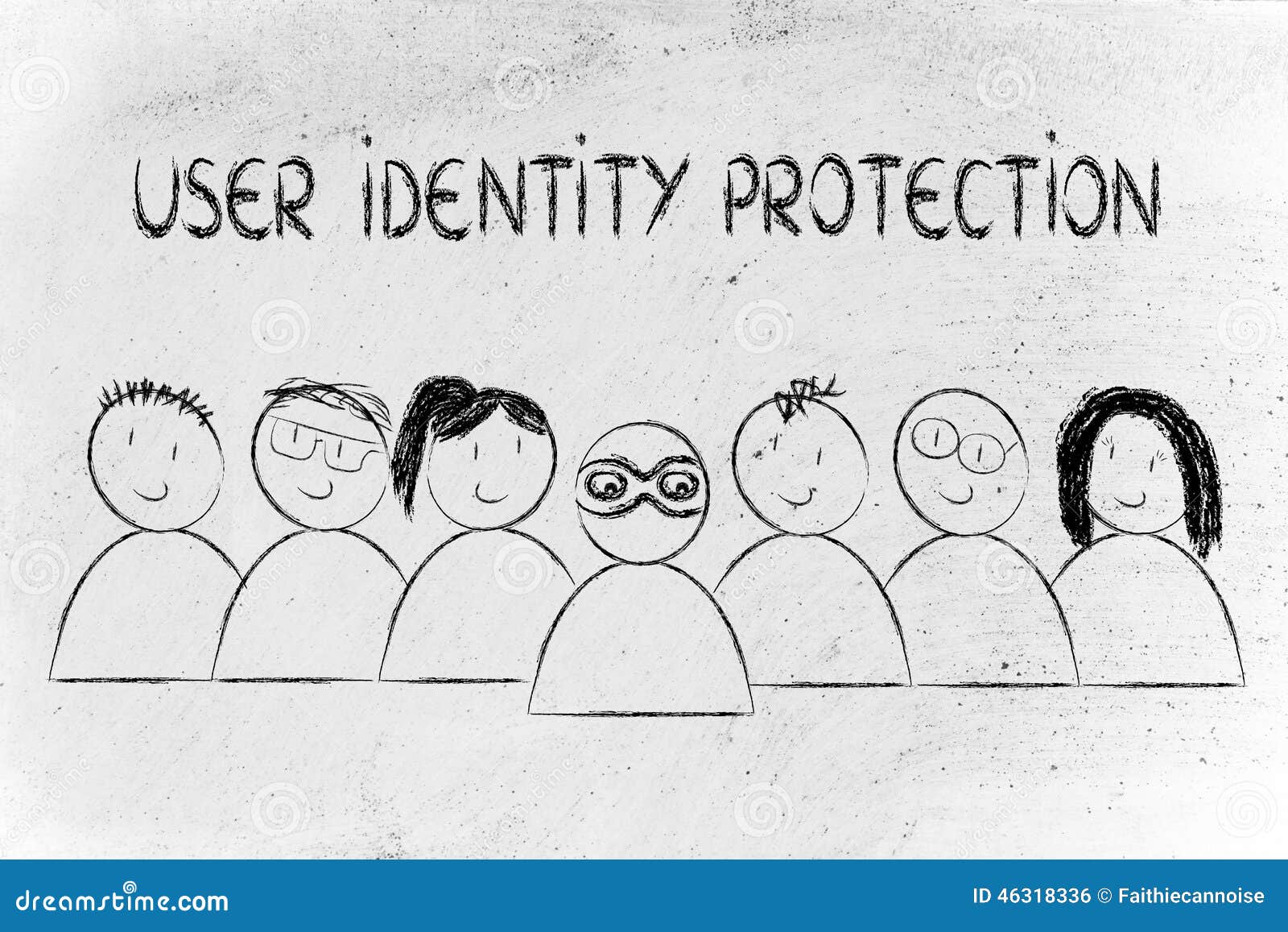 Identity Protection on the Web and Anonymous Users Stock Illustration ...