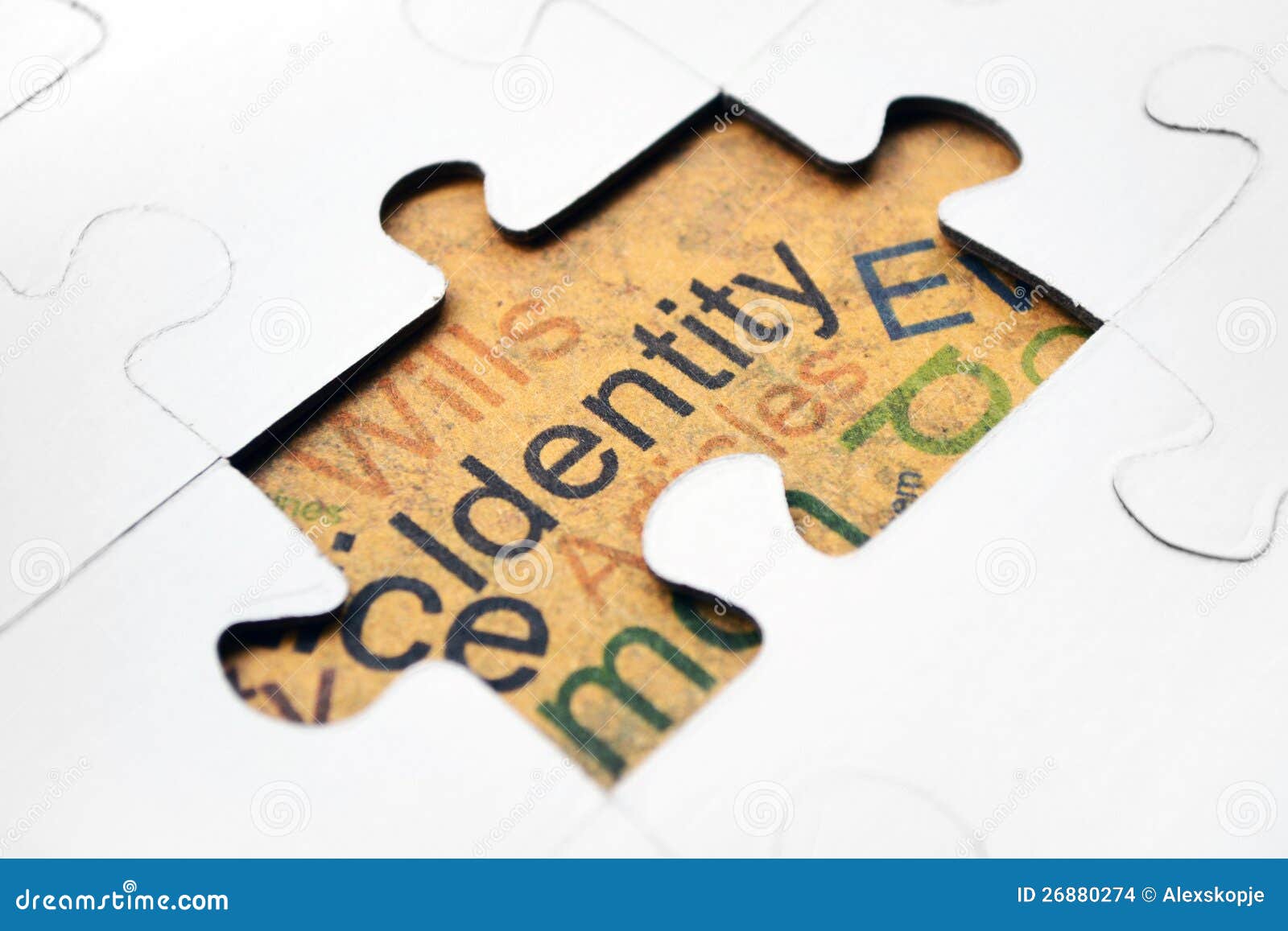 Identity puzzle concept stock photo. Image of market - 26880274