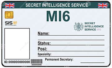 Identity a Secret Agent of MI 6 Stock Vector - Illustration of data ...