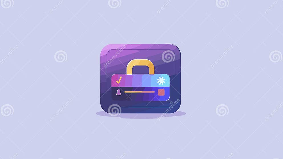 Identity and Security Password Icon for Digital Authentication Concepts ...