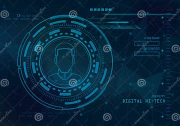 Identity Technology Background Stock Vector - Illustration of design ...