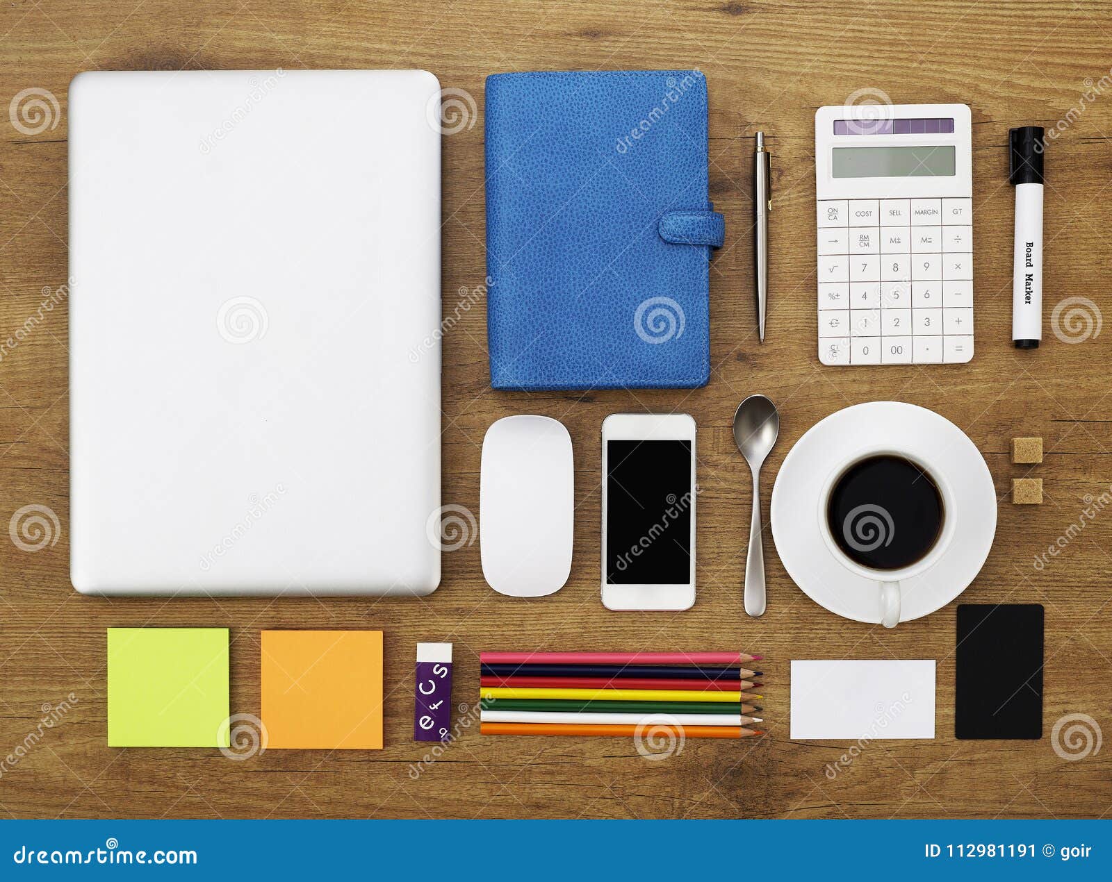 Identity Template from Above Stock Image - Image of copy, horizontal ...