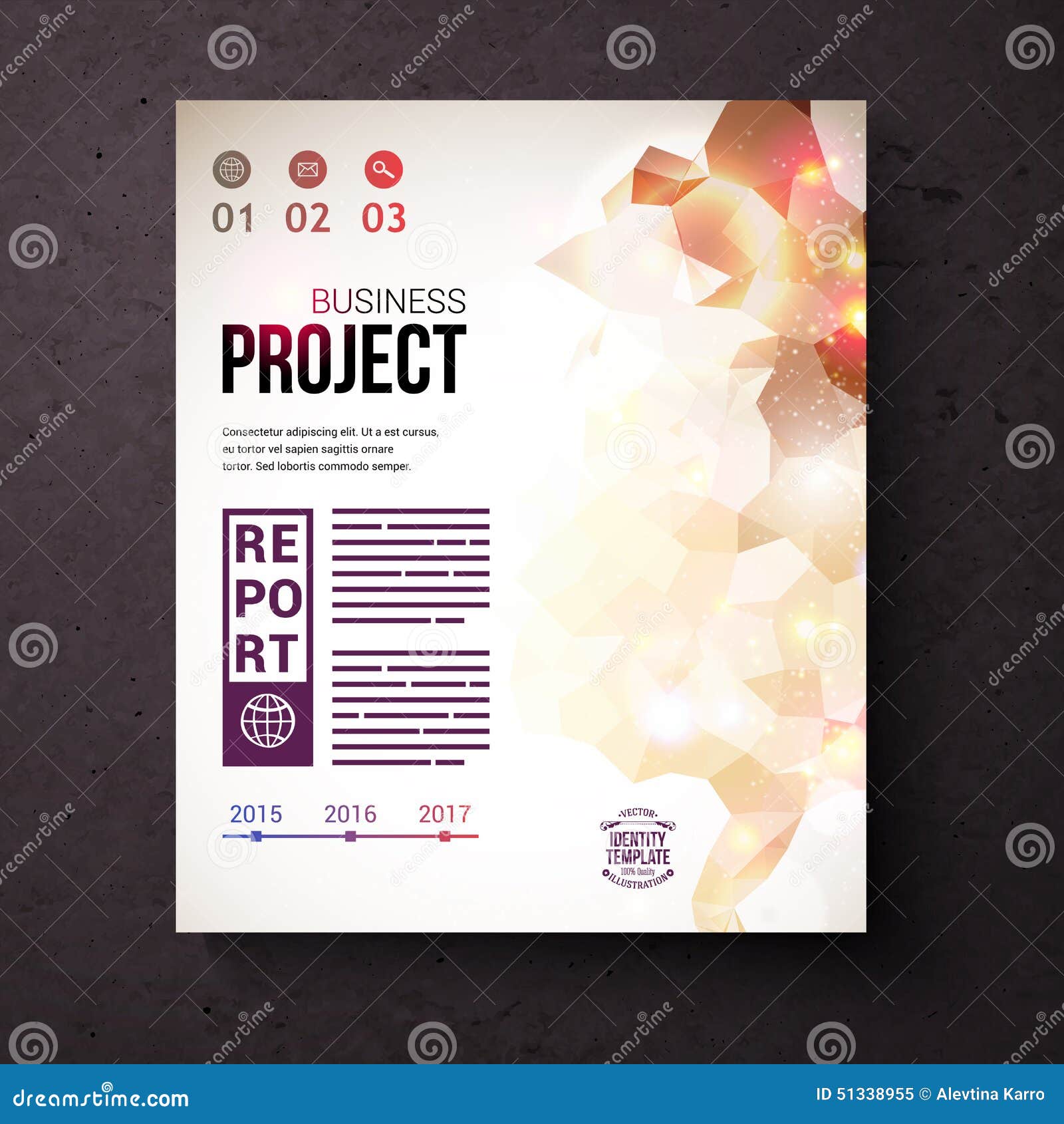 Identity Template for Business Project Concept Stock Vector ...