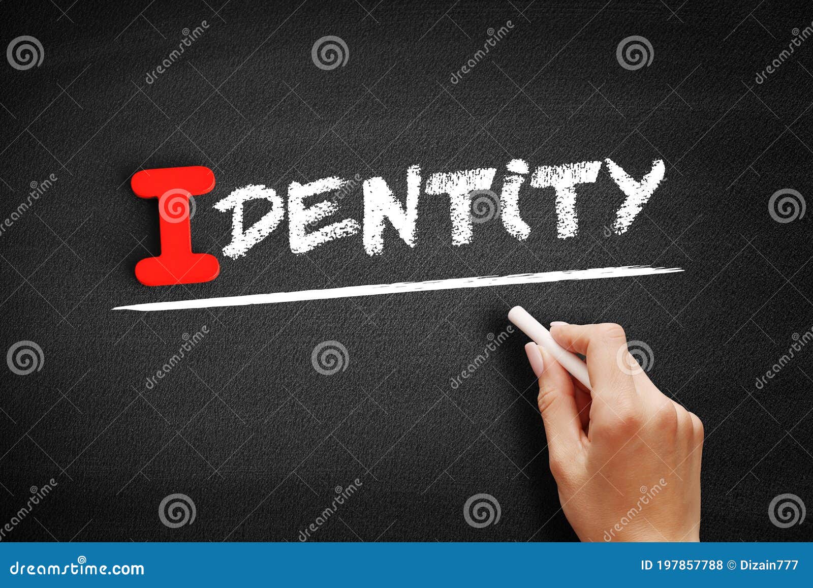 Identity Text on Blackboard Stock Photo - Image of business, market ...