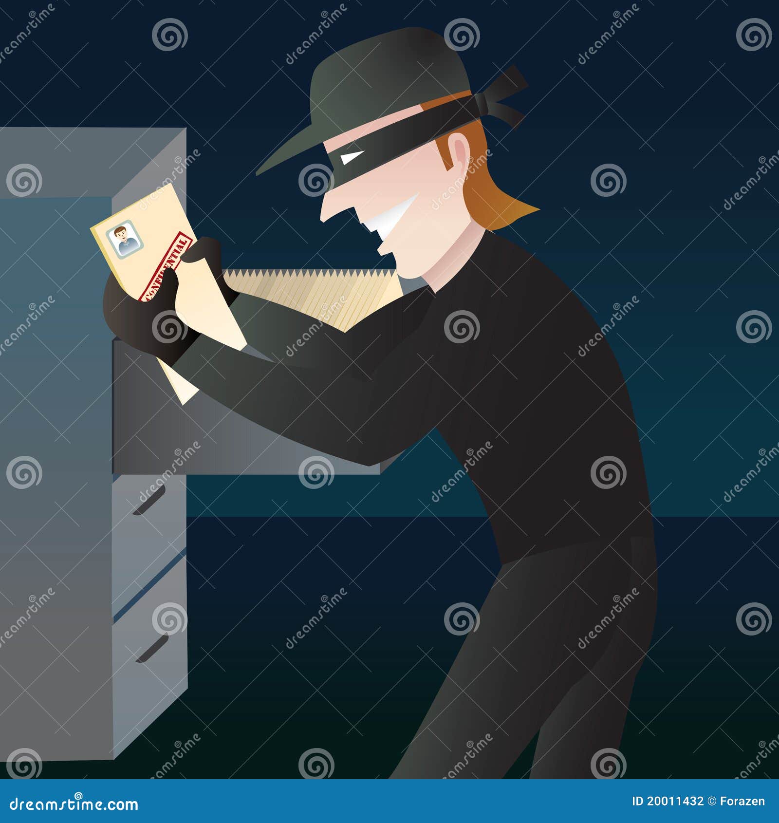 Identity Theft stock illustration. Illustration of breaking - 20011432