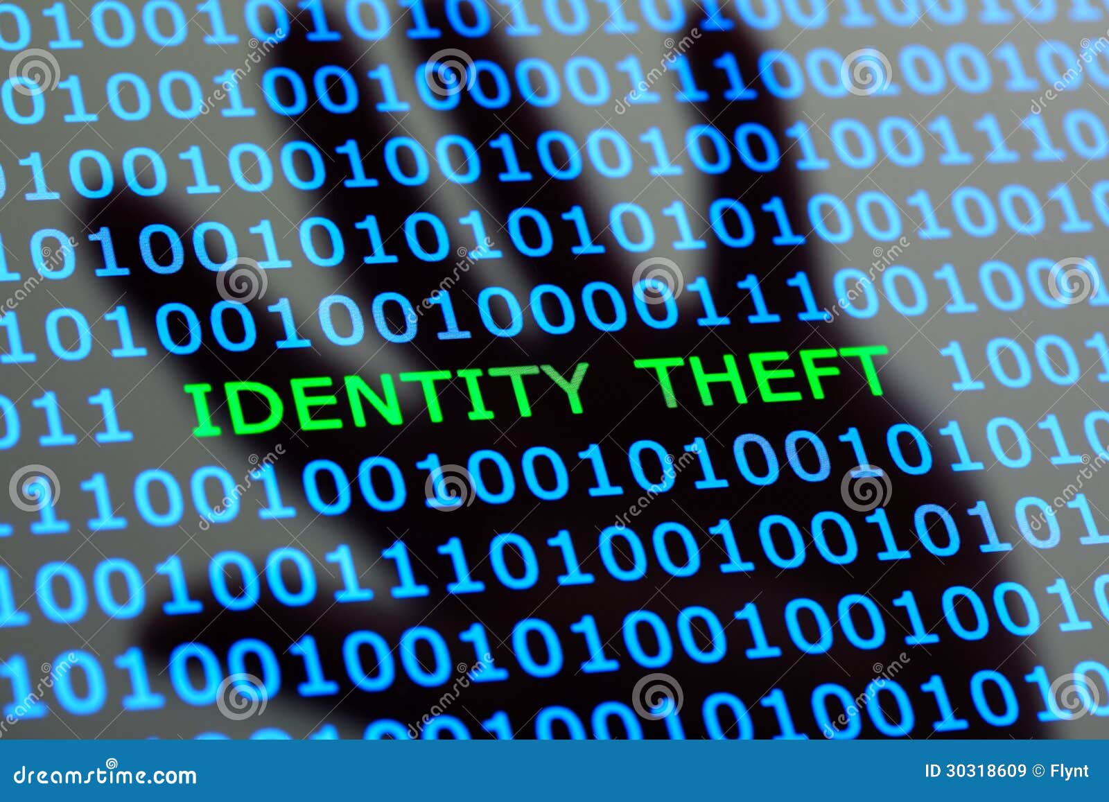 Identity theft online stock image. Image of hacked, monitor - 30318609