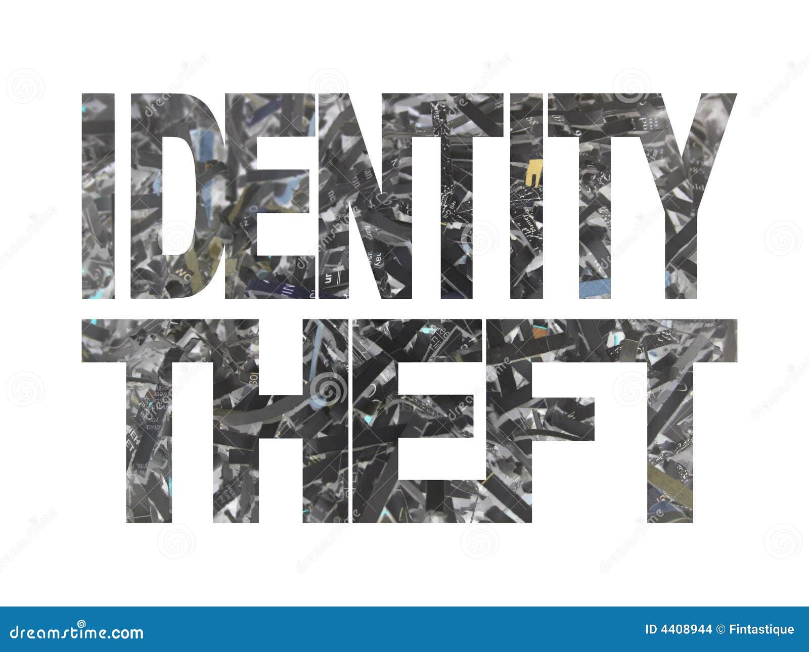 Identity theft text stock illustration. Illustration of identification ...