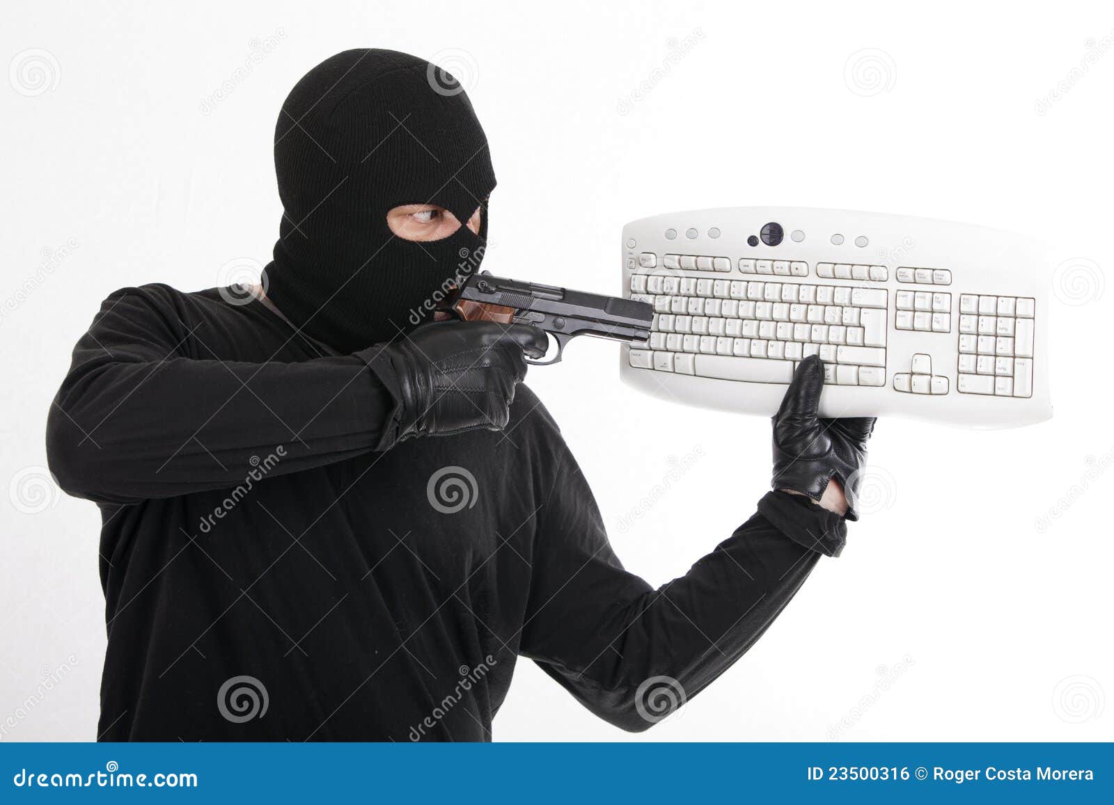 Identity thief stock photo. Image of computer, virus - 23500316