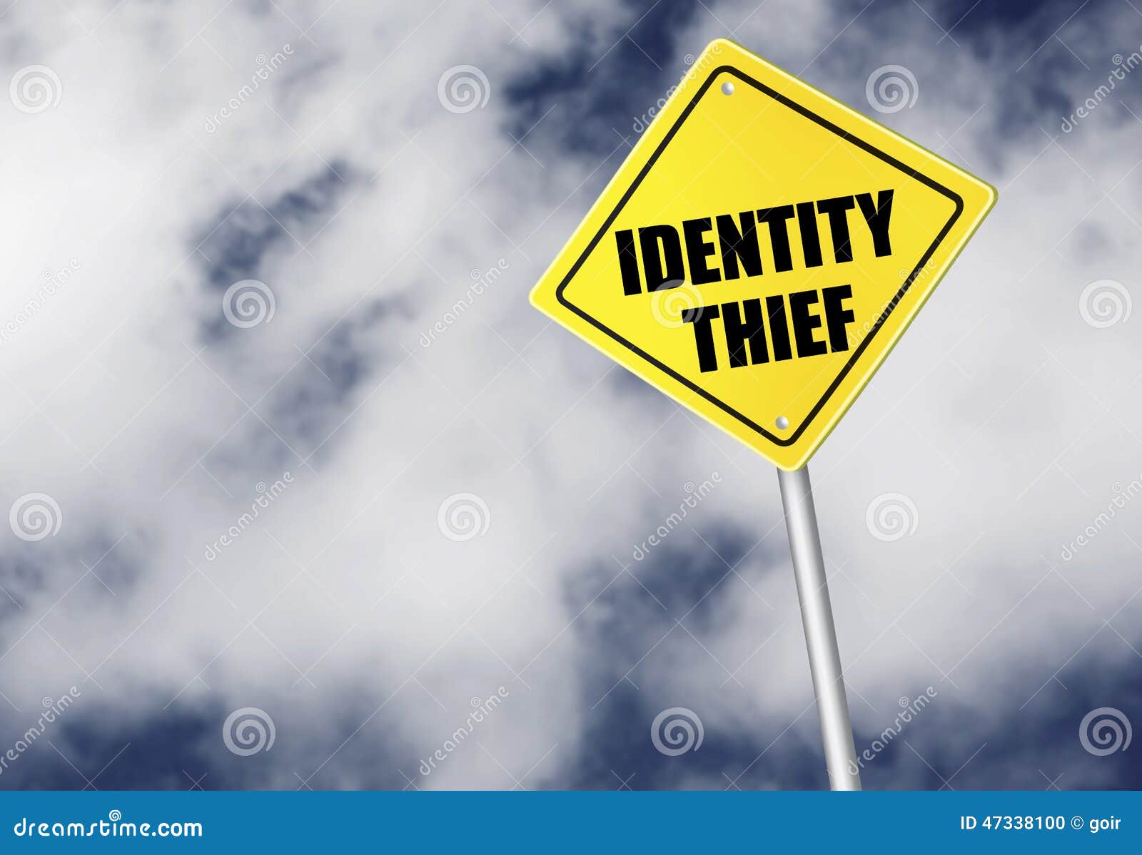 Identity thief sign stock photo. Image of identity, burglar - 47338100