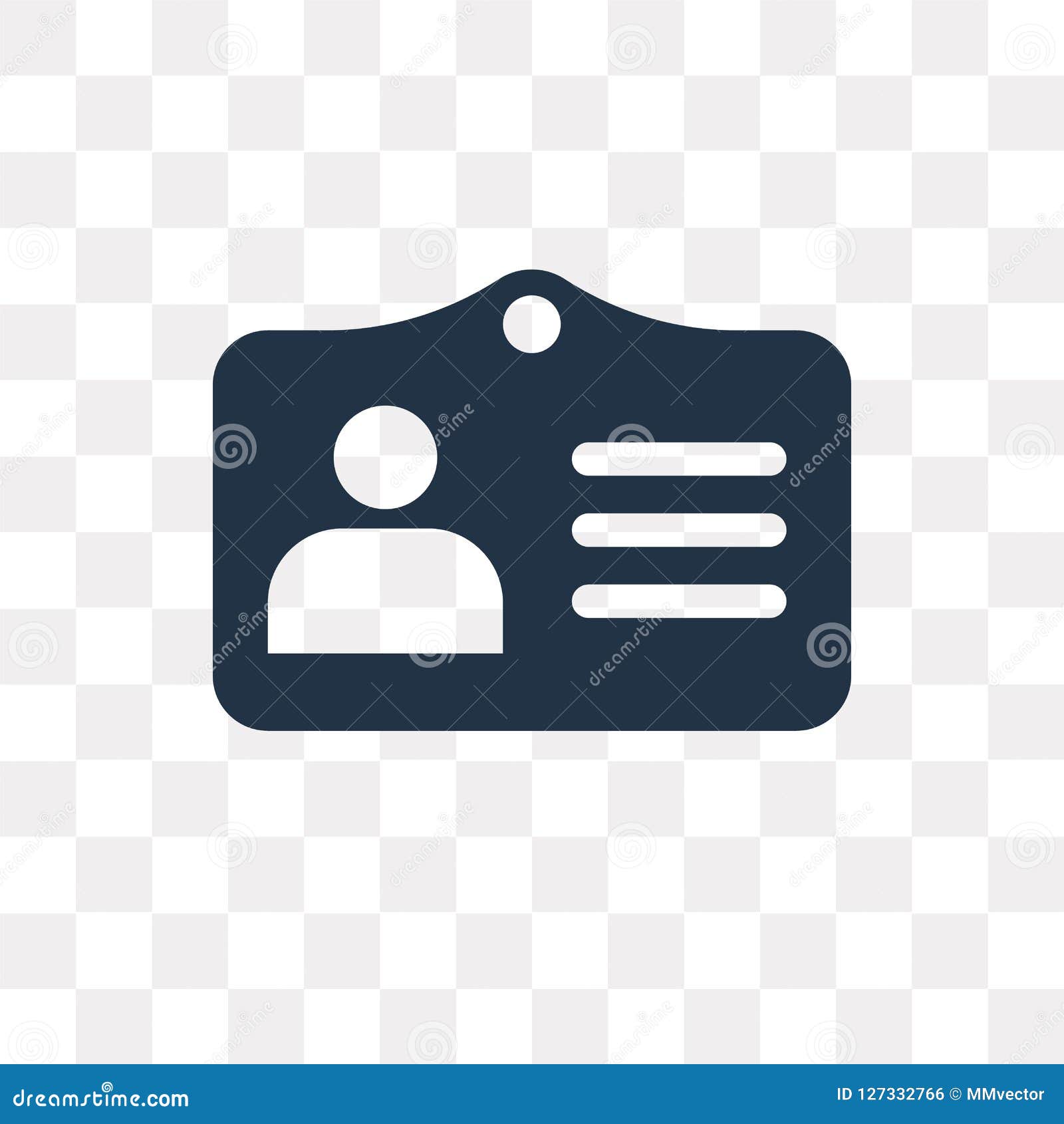 Identity Vector Icon Isolated on Transparent Background, Identity ...