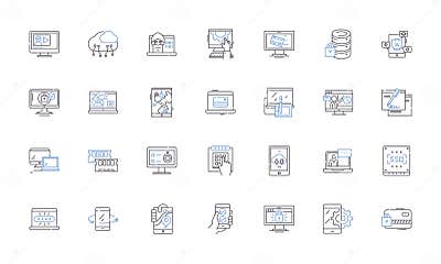 Identity Verification Line Icons Collection. Authentication, Biometrics, Identification ...
