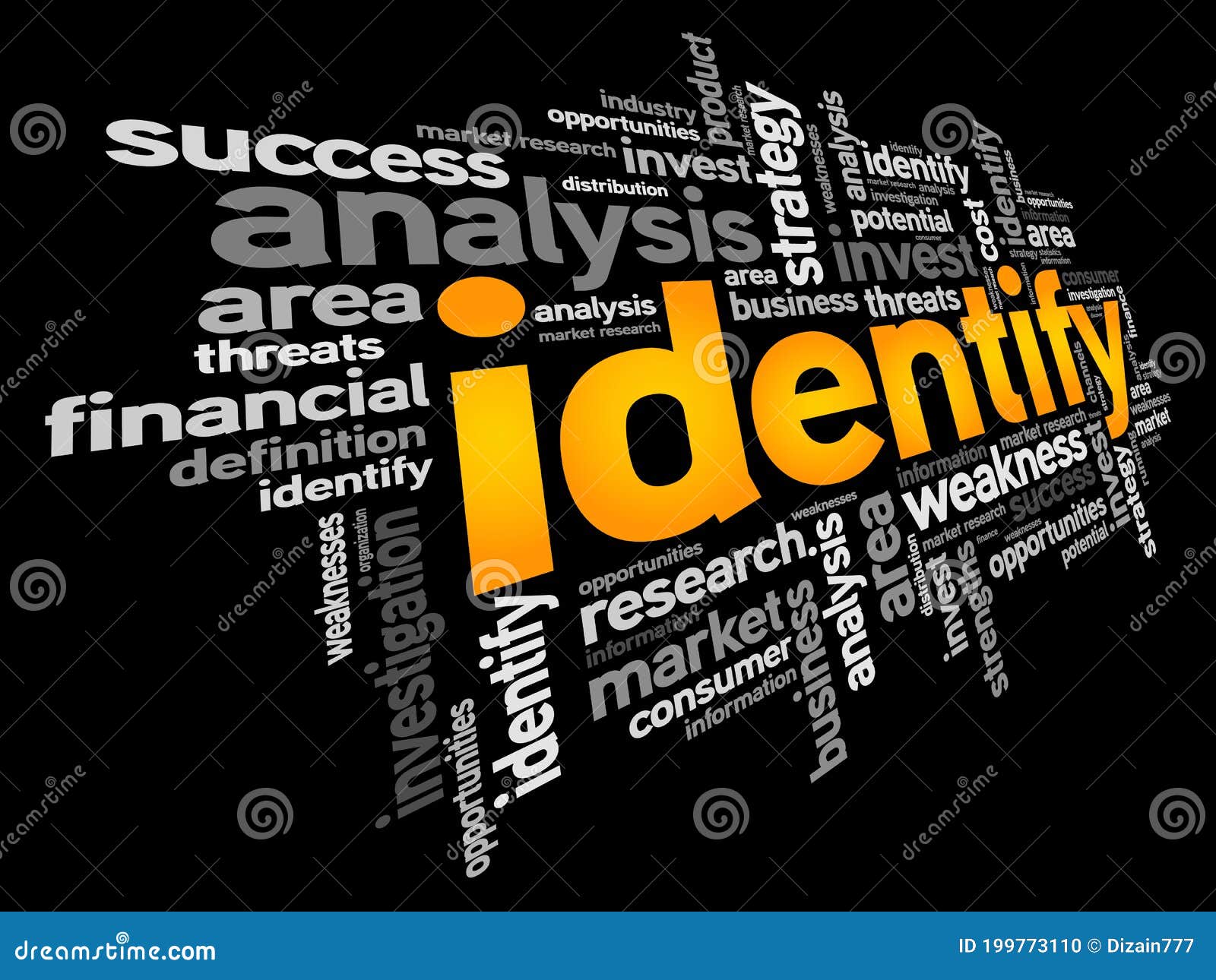 Identity word cloud stock illustration. Illustration of marketing ...