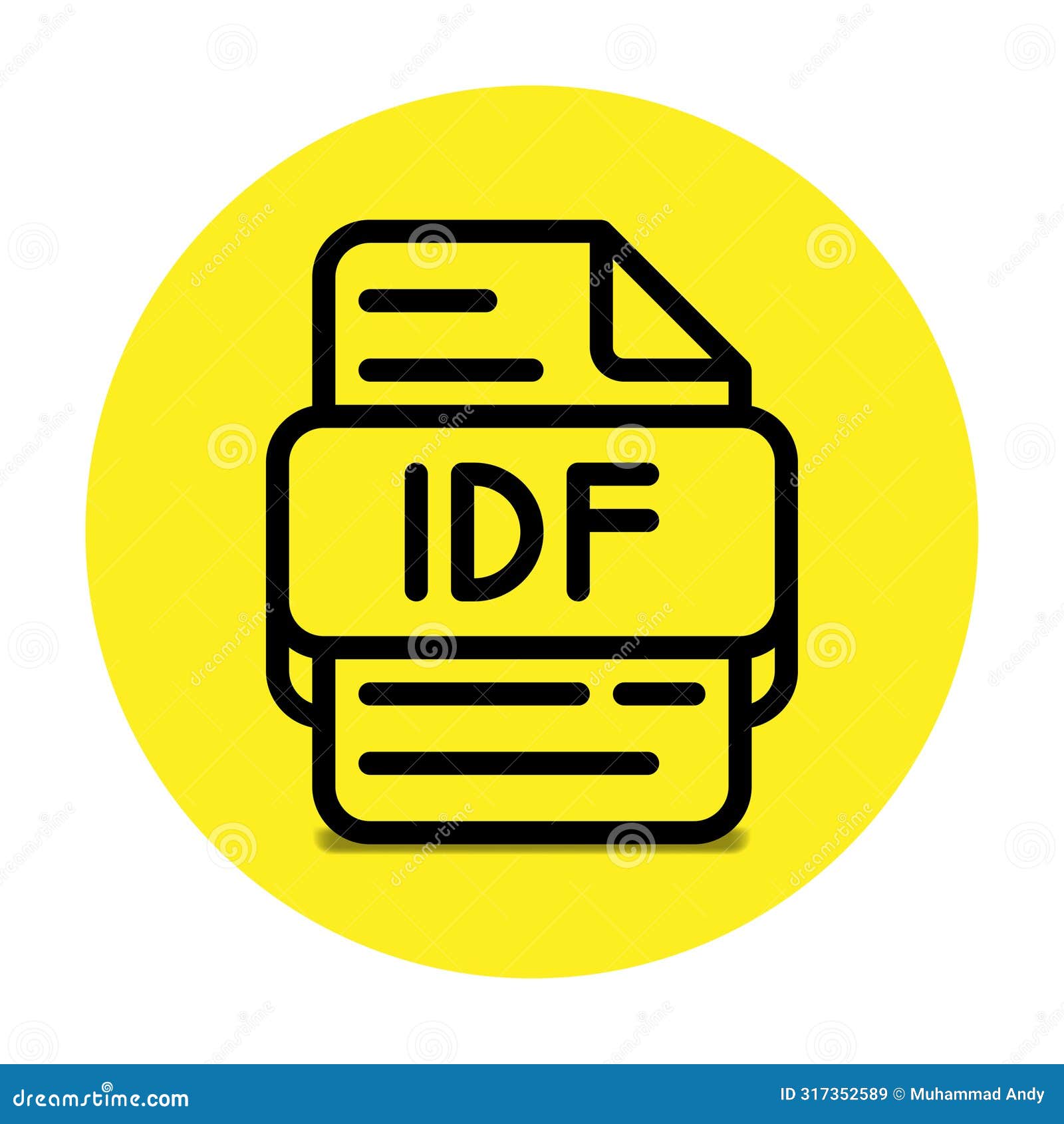 Idf File Type Icon. Files and Document Format Extension. with an ...