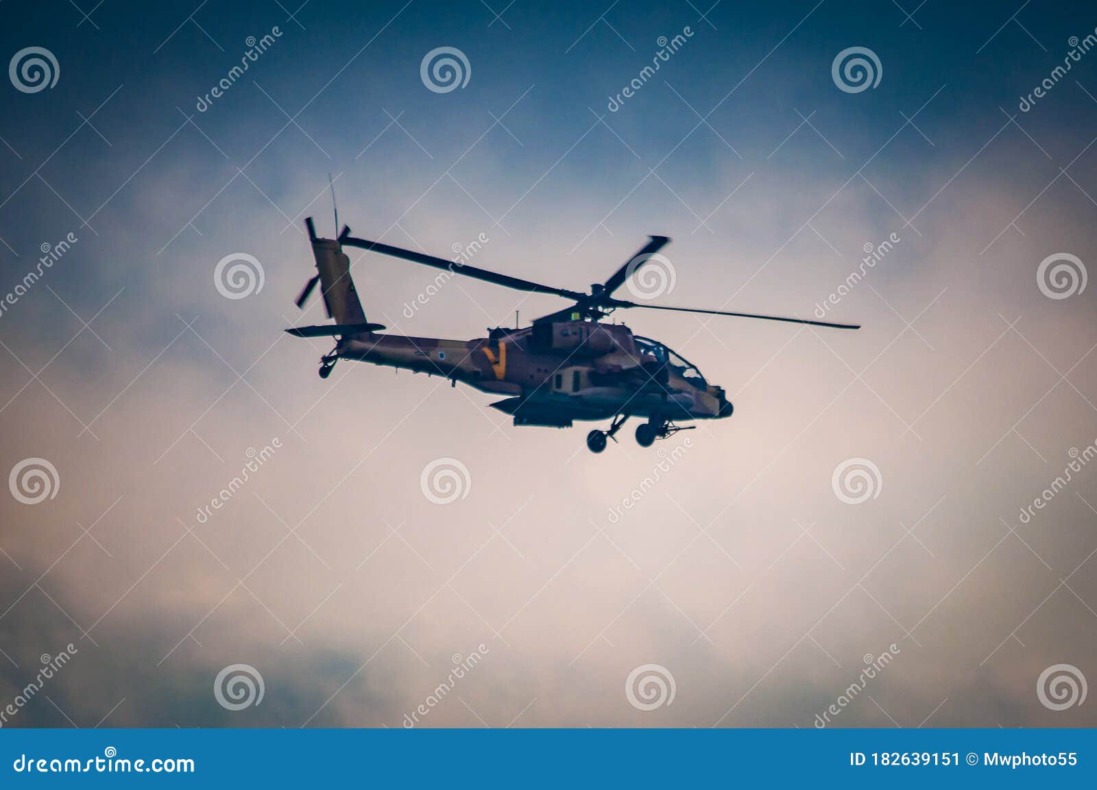 IDF, Israeli Air Force, Apache Helicopter Editorial Photo - Image of ...