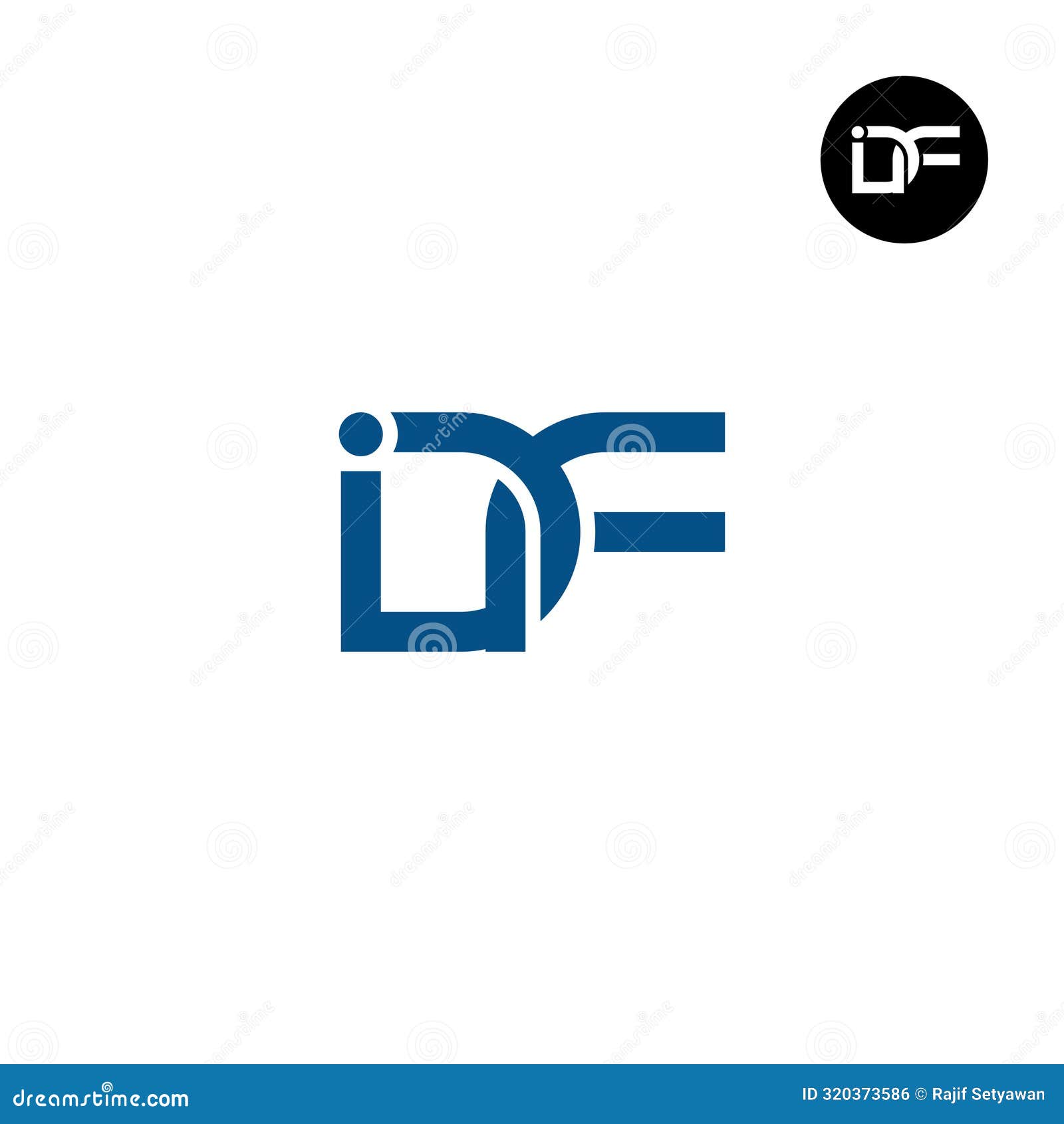 IDF Logo Letter Monogram Design Stock Vector - Illustration of ...