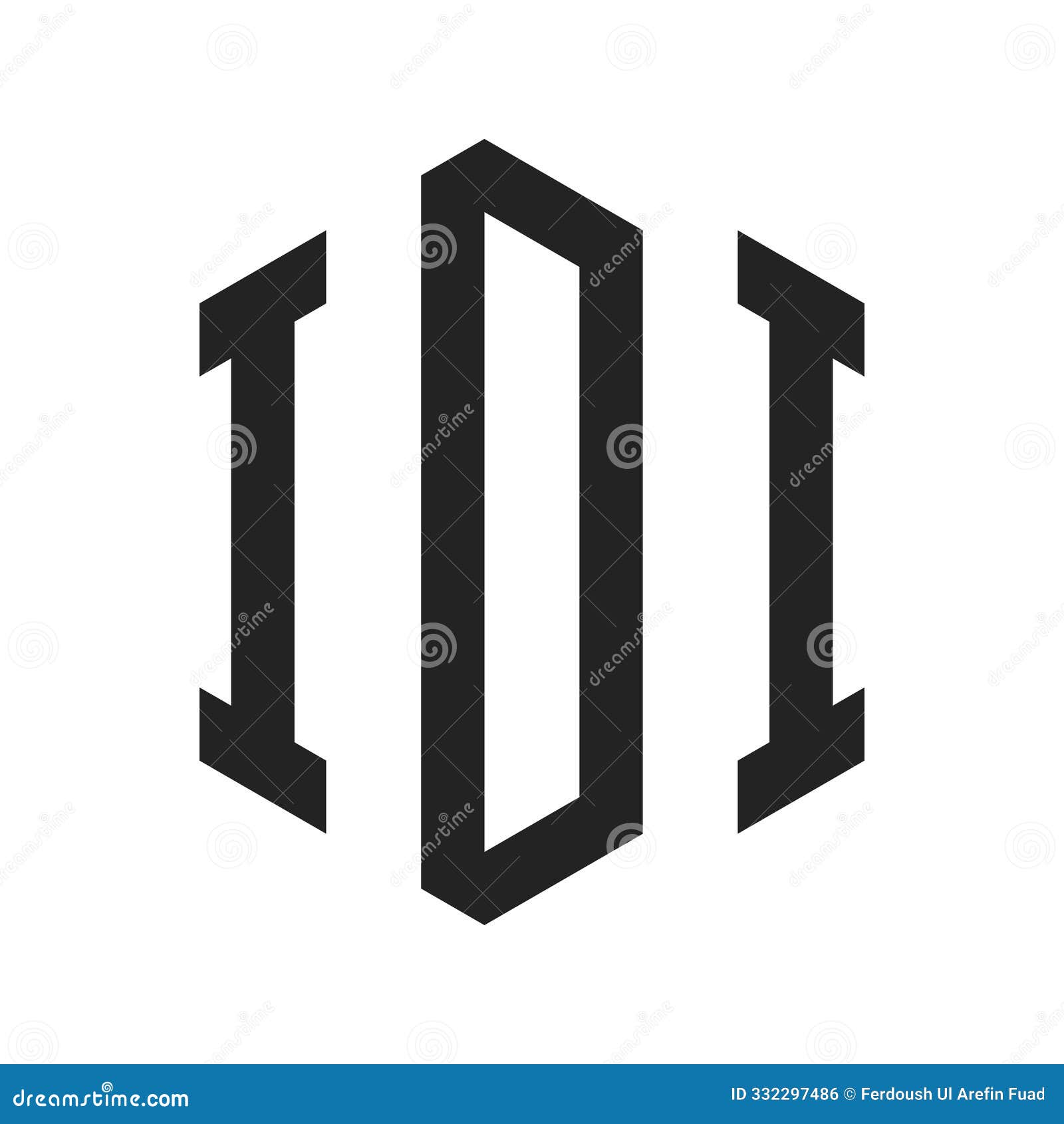 IDI Logo Design. Initial Letter IDI Monogram Logo Using Hexagon Shape ...
