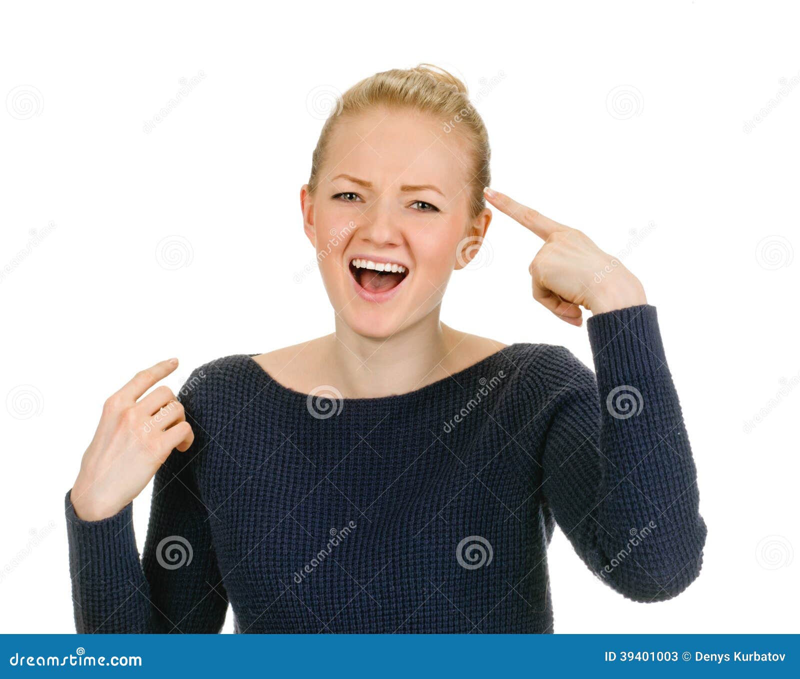 Idiot de signe image stock. Image du insulter, gentil - 39401003